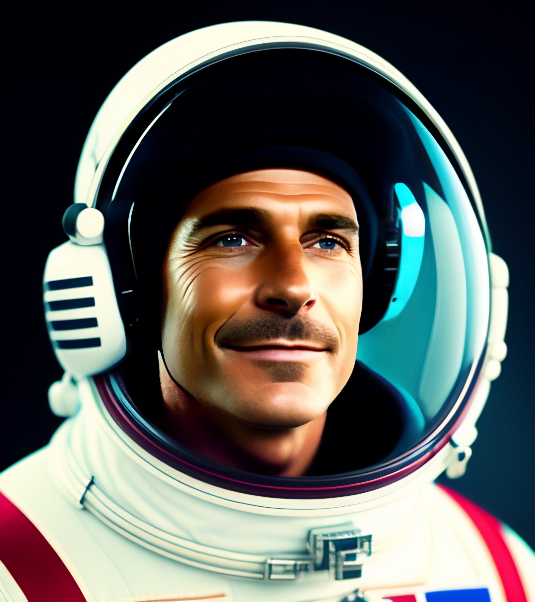 Lexica - Photograph of a middle-aged man, astronaut suit, military ...