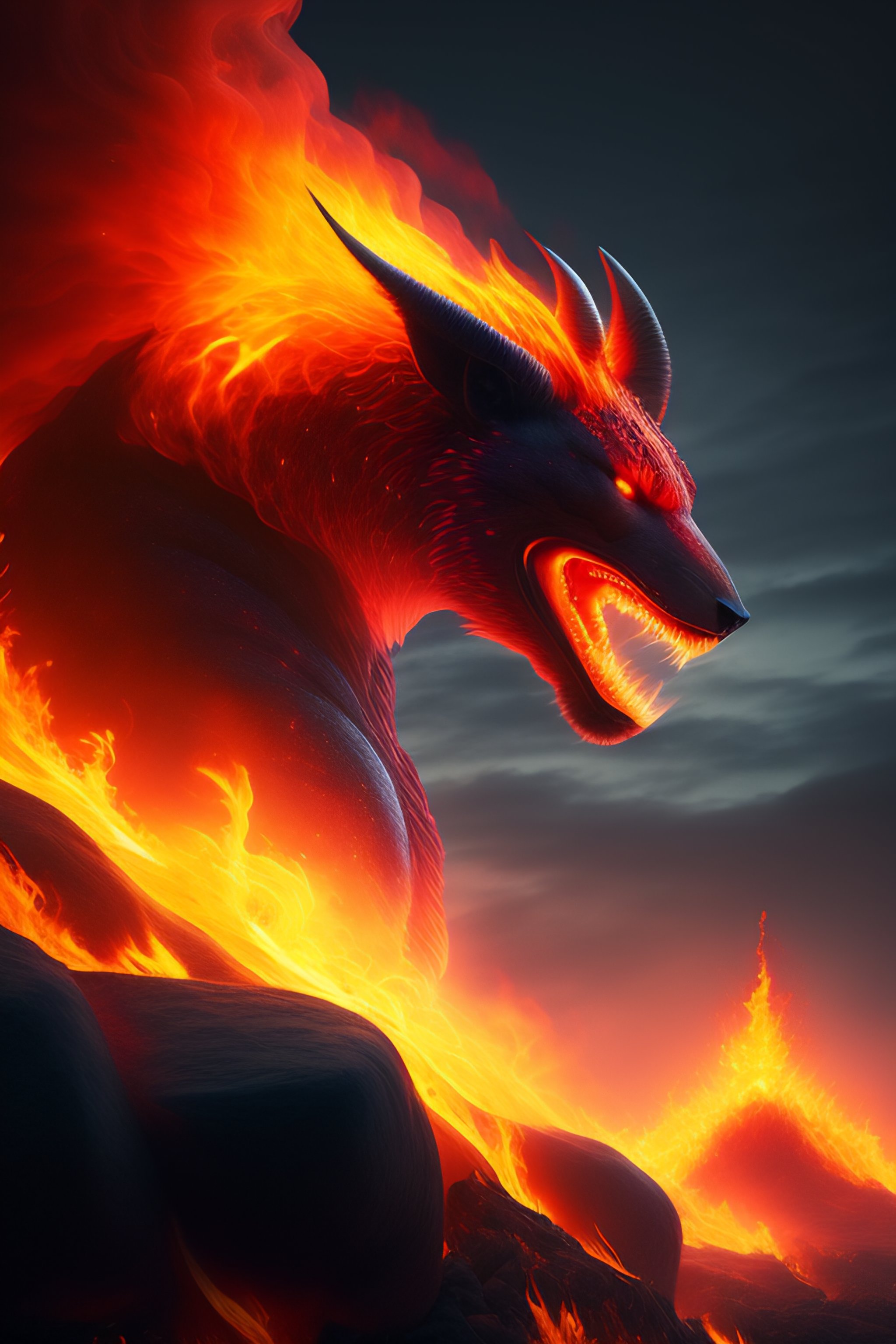 Lexica - Fire beast, lava