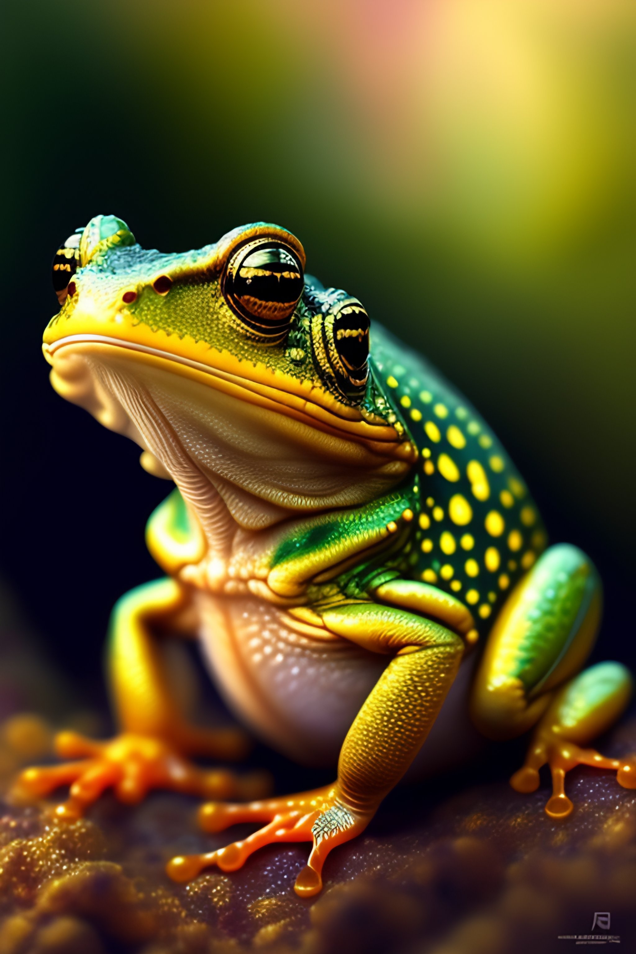 Lexica - Psychedelic Frog, astronaut, diffuse lighting, fantasy ...