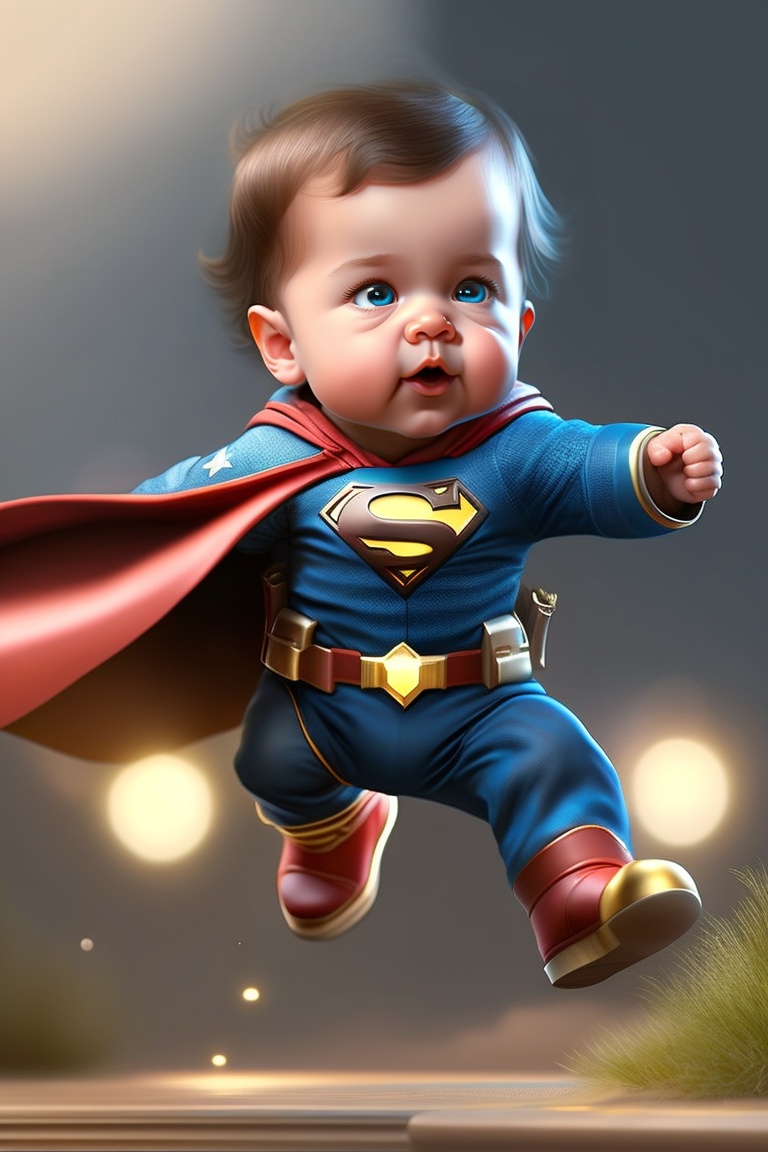Lexica - Baby superman flying, moonwalker, render, rembrandt, cgsociety ...