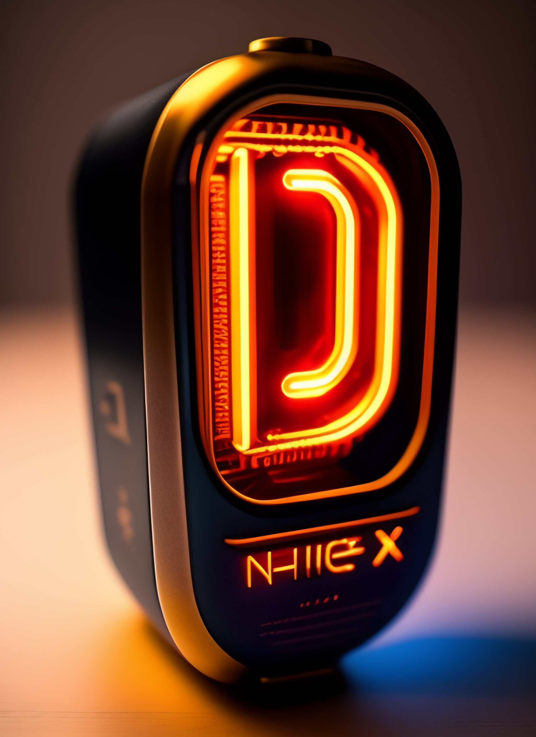 Lexica - A nixie tube letter with the letter E