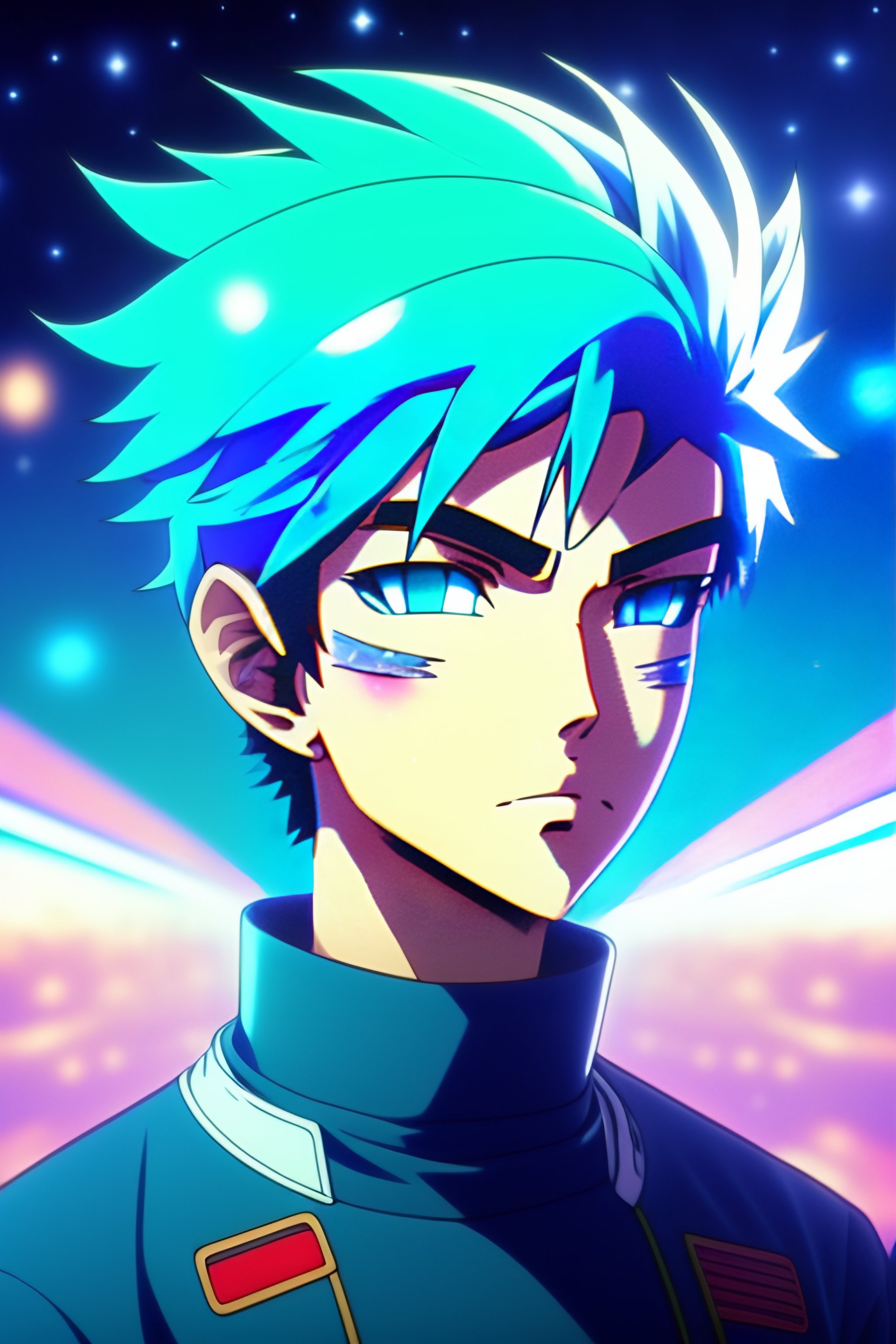 Lexica - Simple design. 1980s anime screenshot, chrome boy, edgy ...