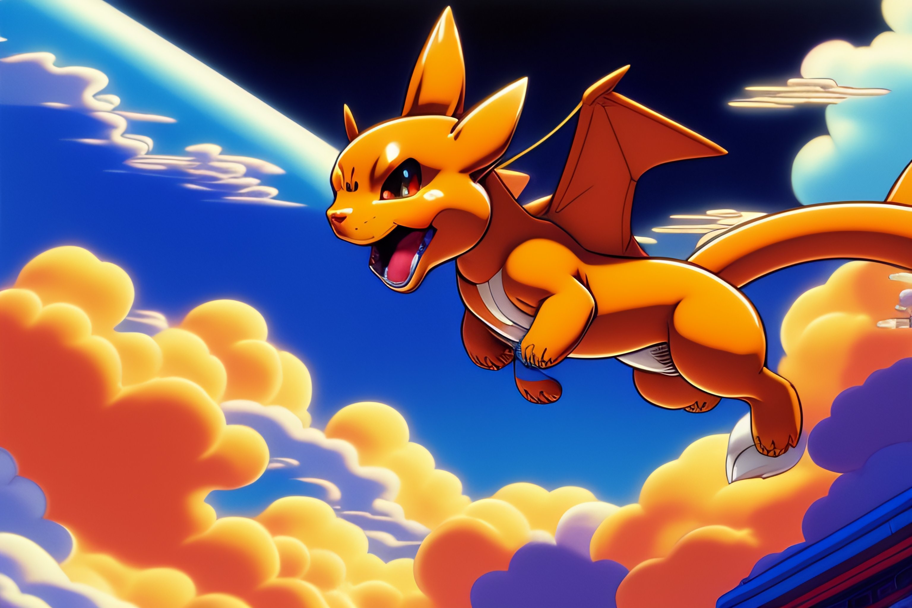 Lexica - Vintage 90's pokemin anime style environmental wide shot of ...