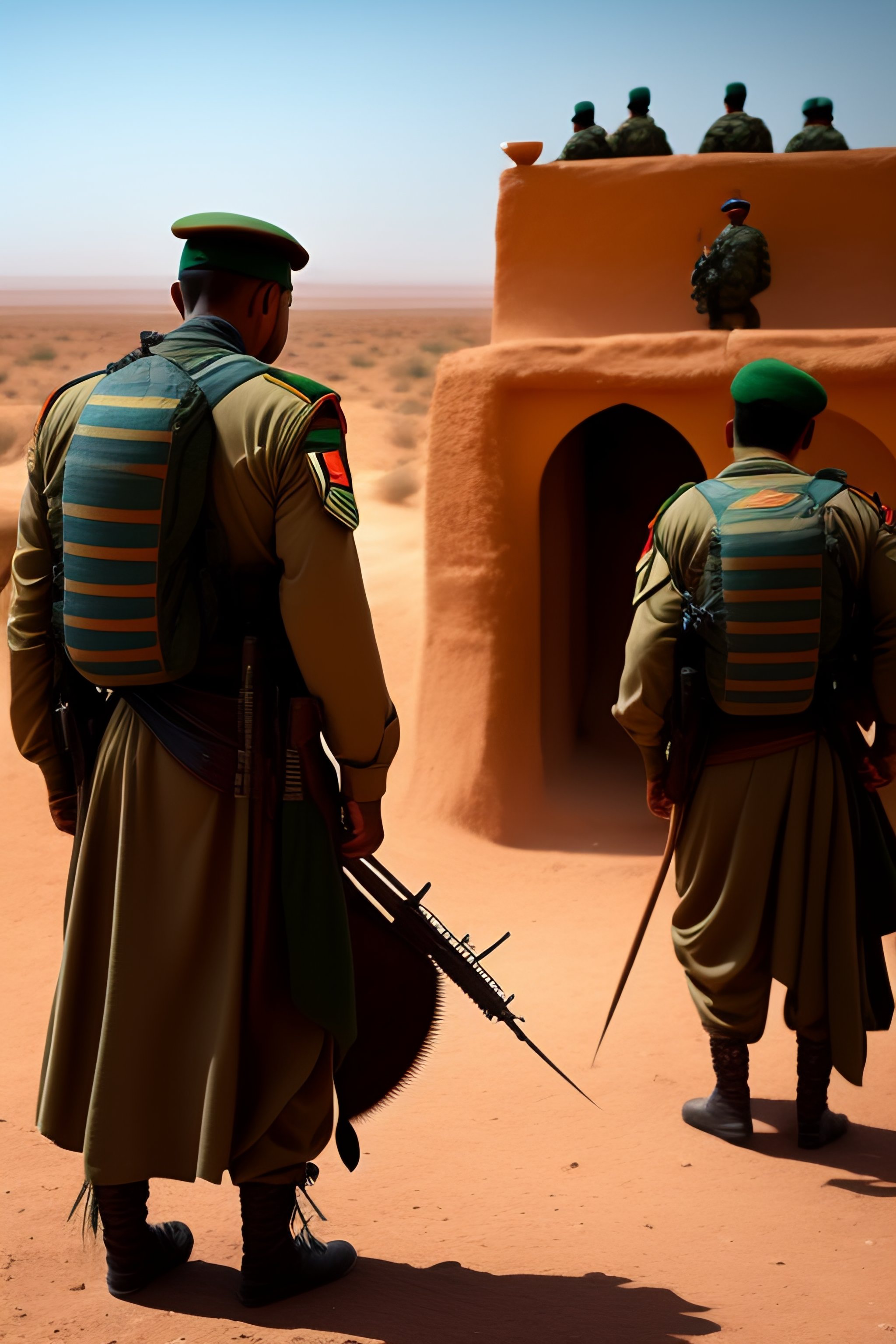 Lexica - Moroccan soldiers from behind