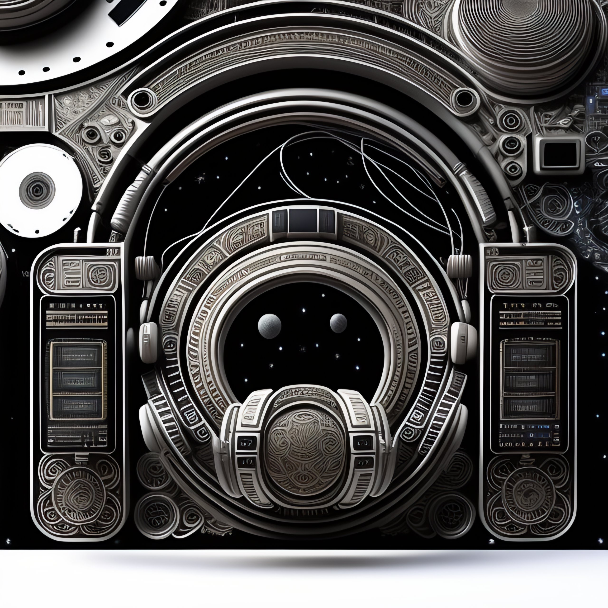 Lexica - Intricate detailed artwork of astronauts using dj controller ...