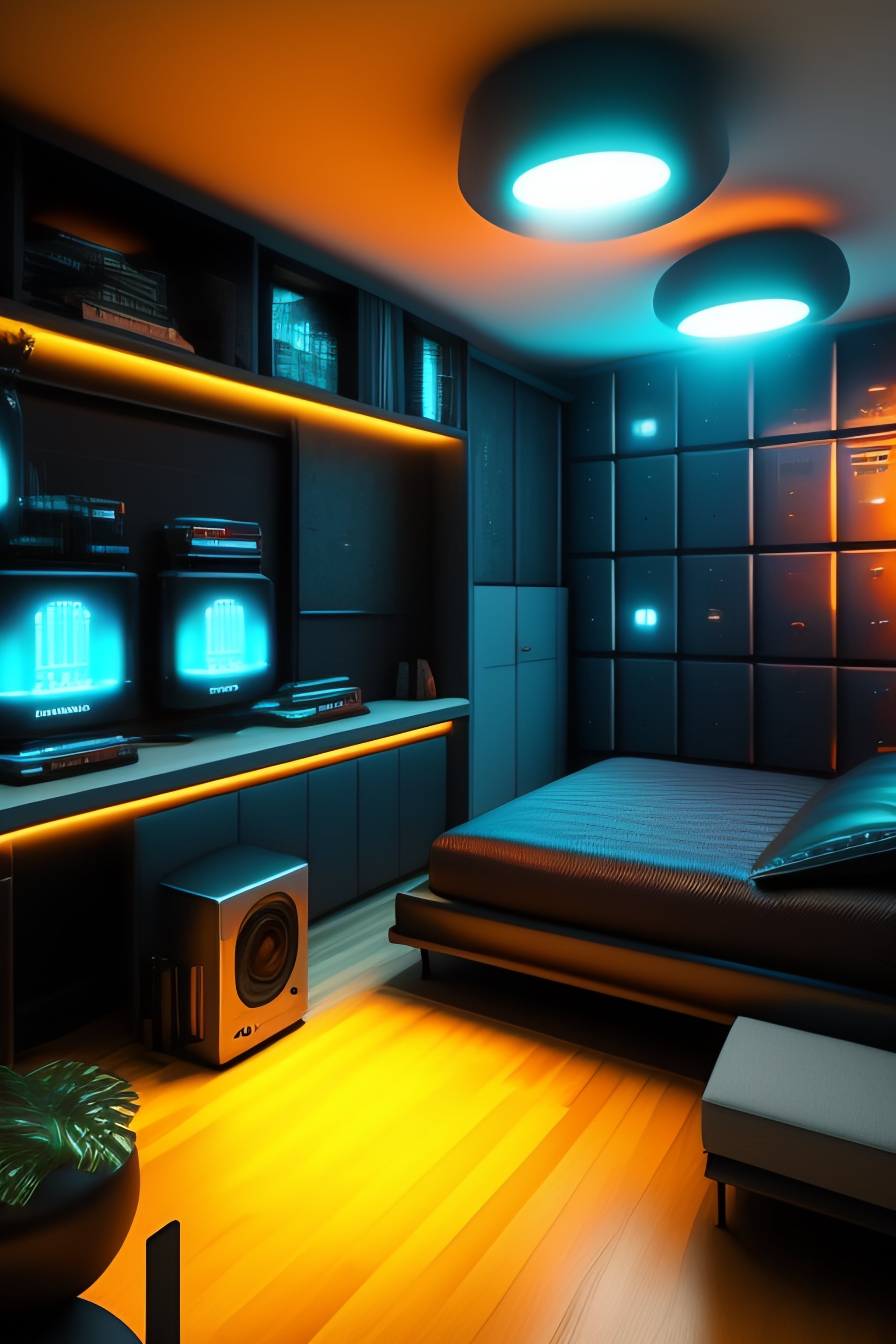 Lexica - Cyberpunk room