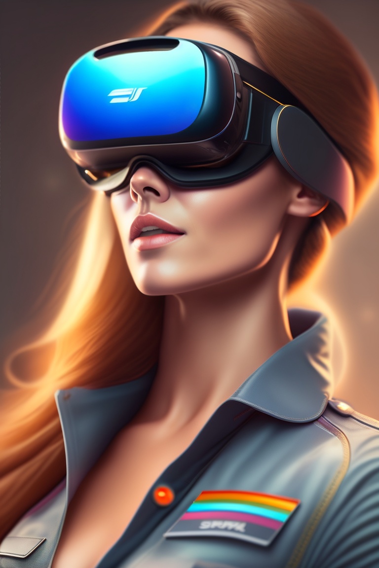 Lexica - VIRTUAL REALITY WOMAN, VR GLASS