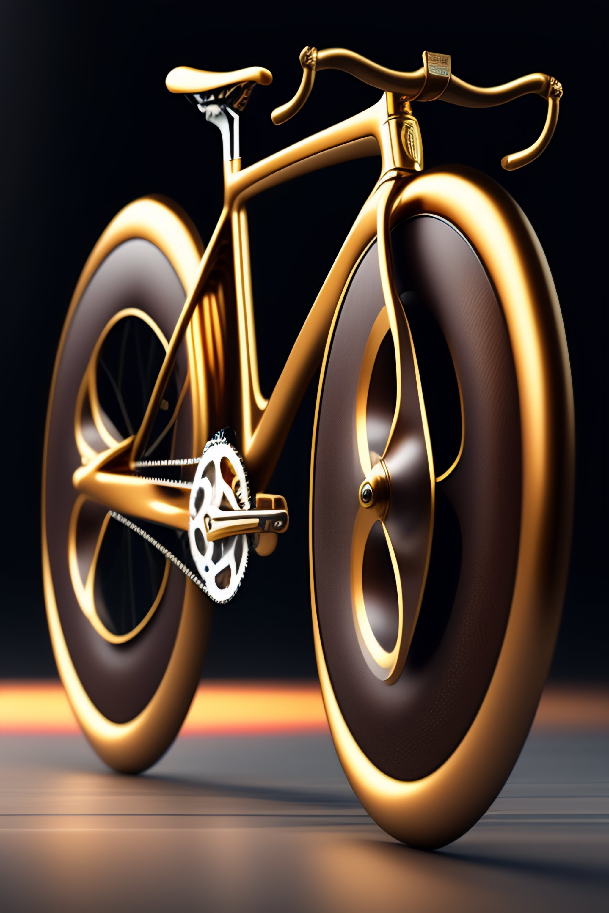 Lexica - Hyperrealistic neo - rococo steampunk minimal road bike ...