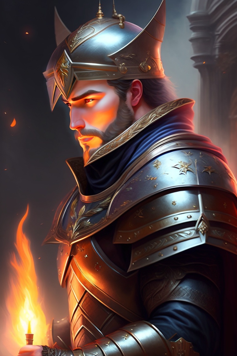 Lexica - Epic knight, nice armor, yet inside he is sad, surrounded by ...