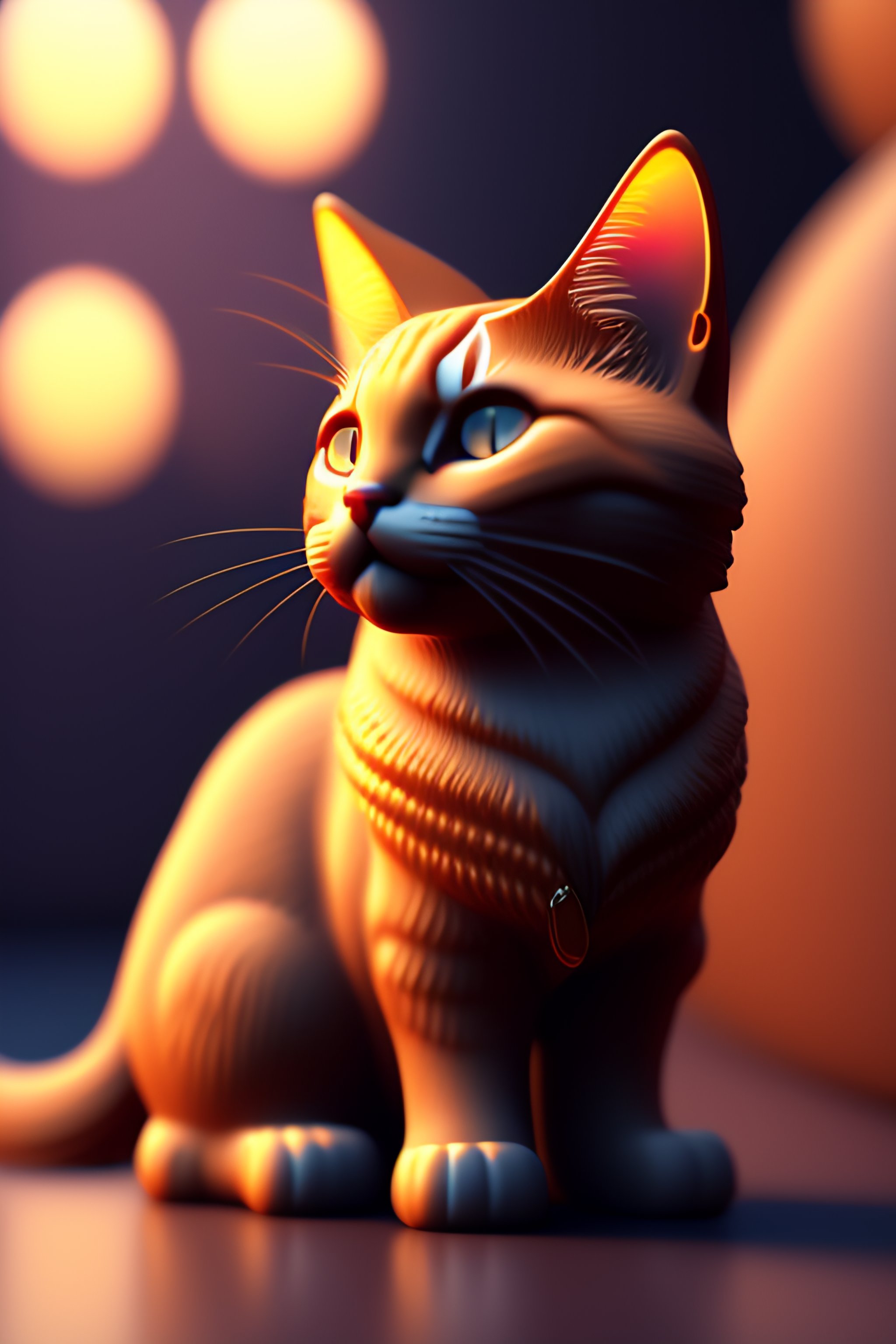 Lexica - Detailed logo cat, unreal engine voxel render, video games ...