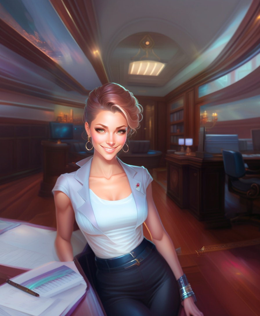 Lexica - Chamber representative portrait of a woman,In the Office ...