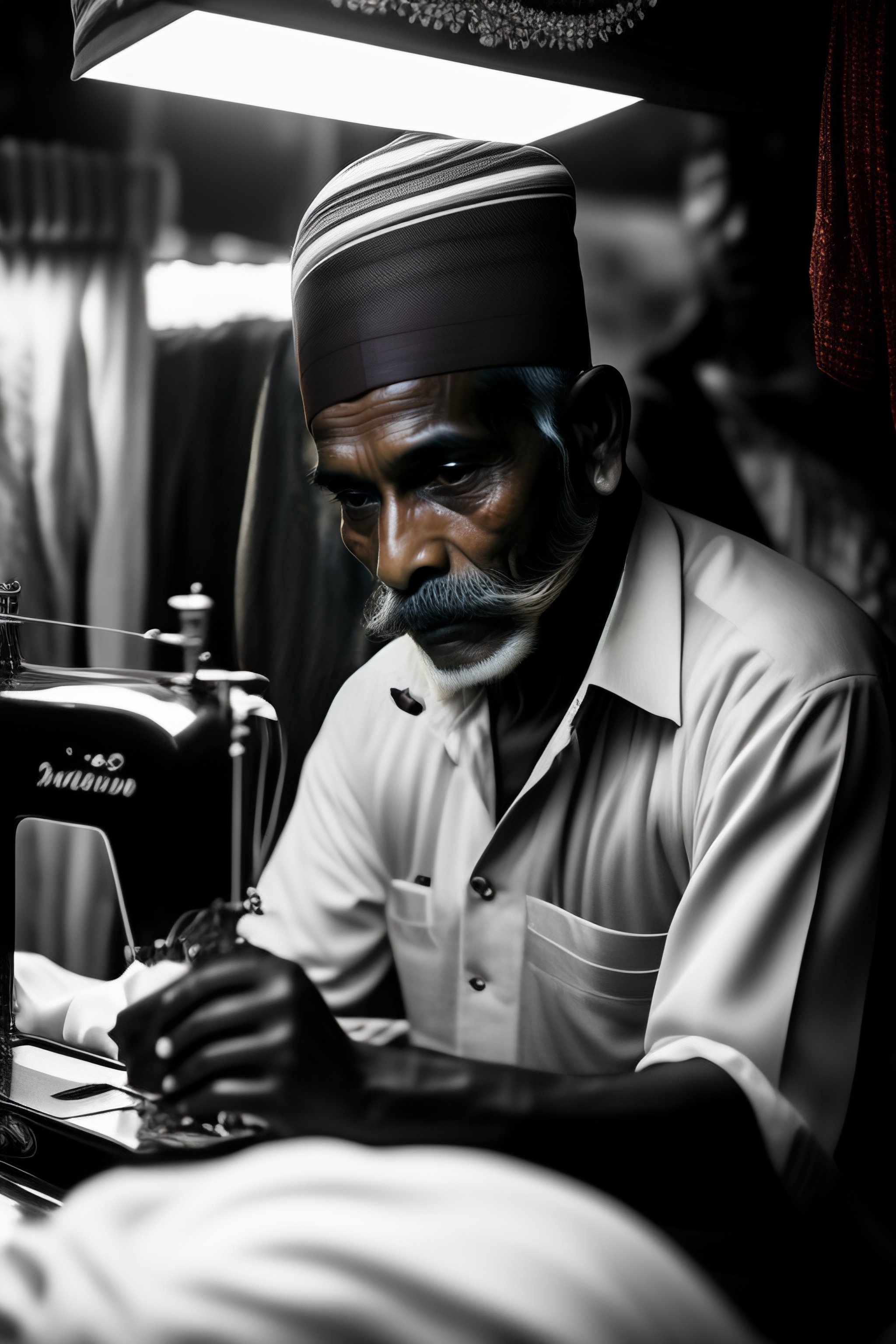 Lexica - A short and thin bangladeshi man with a mustache. He is ...