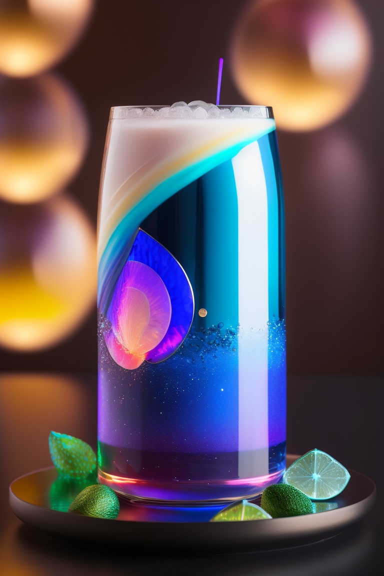 Lexica - Appearance: The drink is served in a crystalline, zero-gravity ...