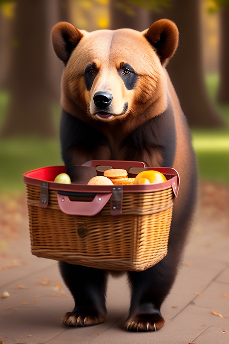Lexica - Bear,with his massive paws and a gentle disposition, was in ...