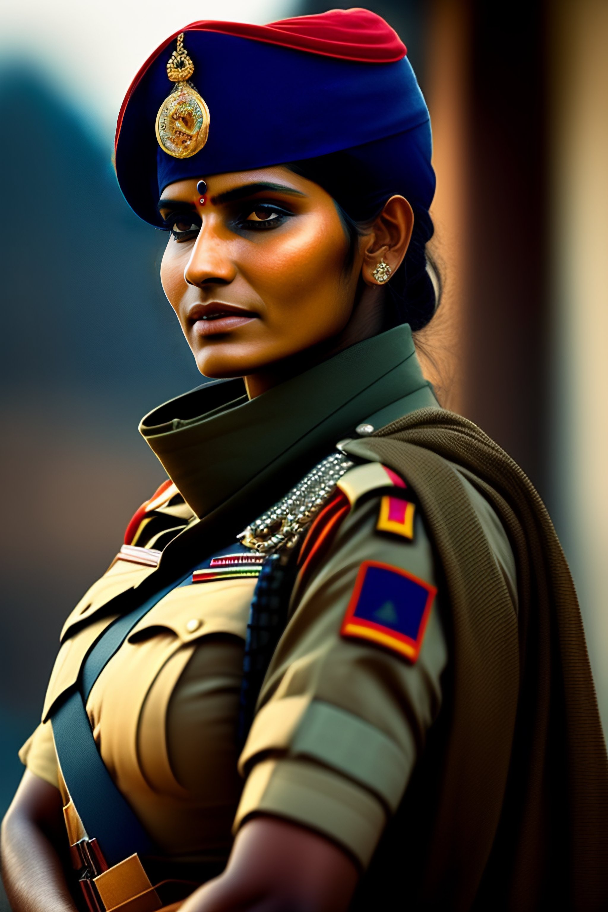 Lexica - An Indian female soldier