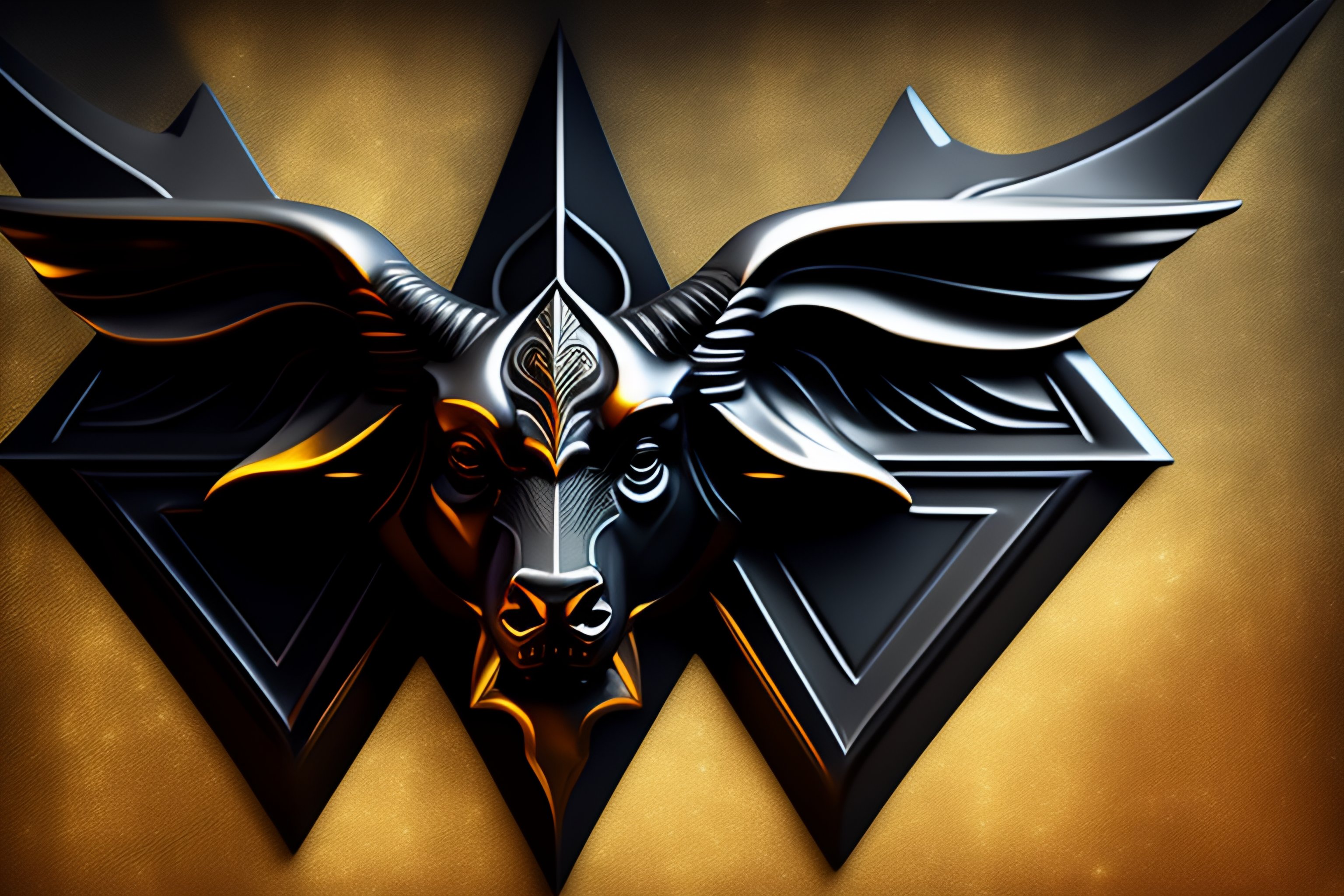 Lexica - Gothic baphomet triangle texture skin glass