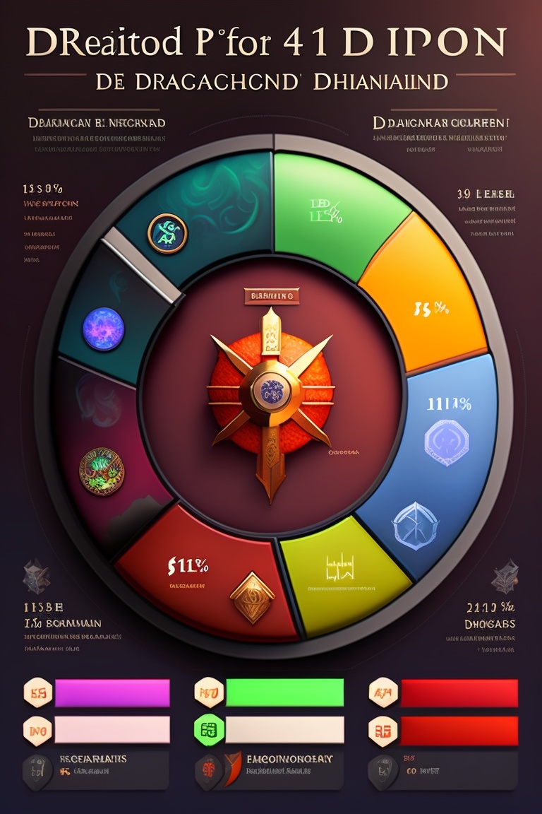 Lexica - DnD inspired pie chart which shows 8% for dragon, 30% for ...