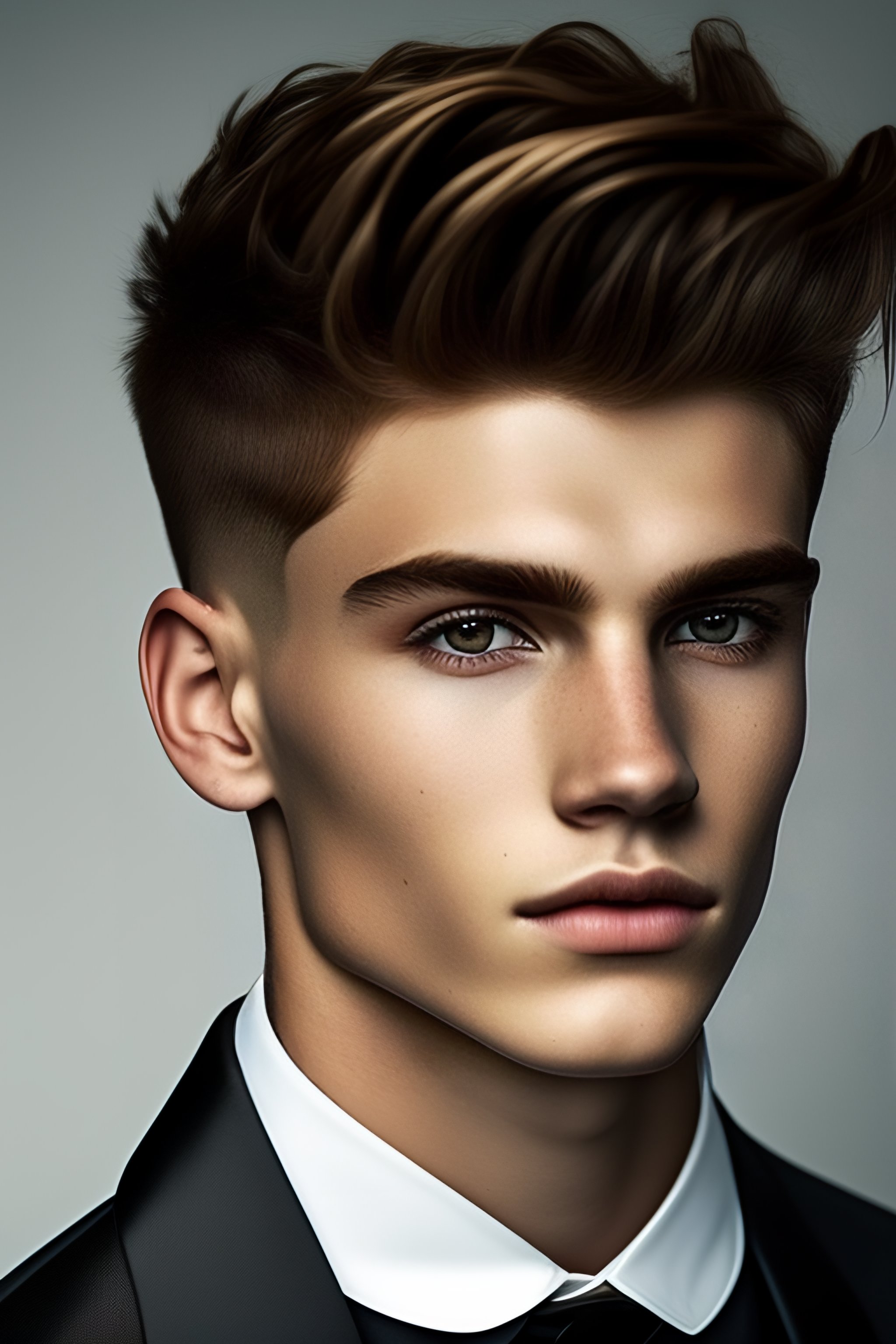 Lexica - 18 year old australian man, short hair, straight.