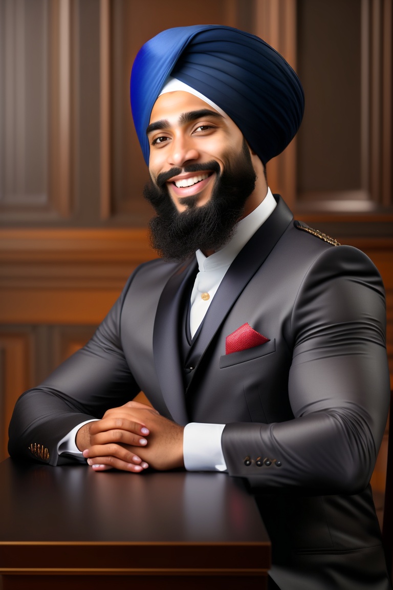 Lexica - Portrait of a young white sikh , technical , white background ...