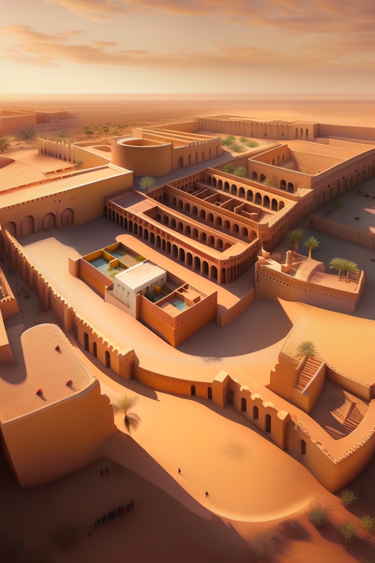 Lexica - Bird's-eye view from afar distance of the entire city of ...