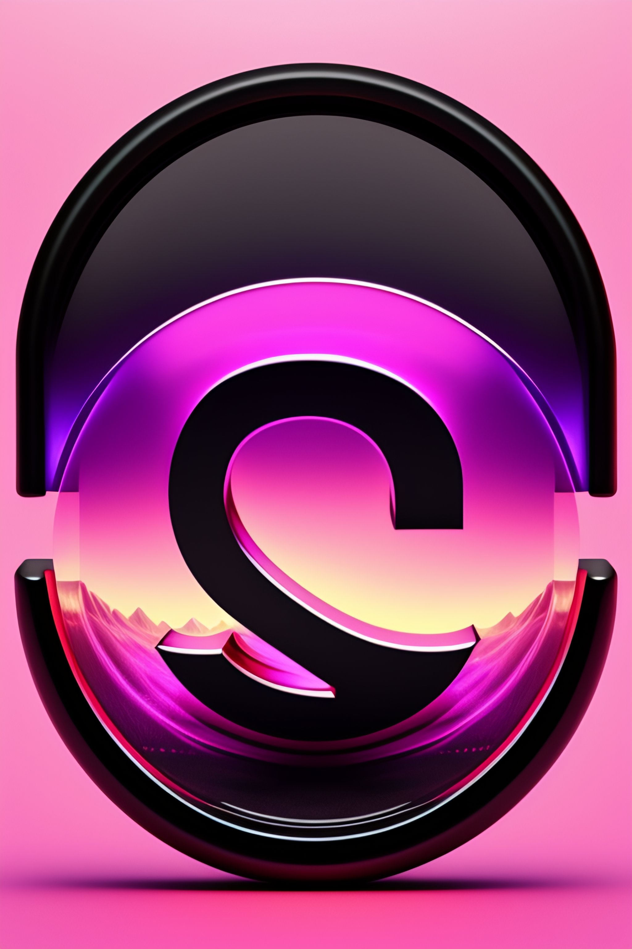 Lexica - Logo for a letter Q, currency pic, black circle , radiating a ...