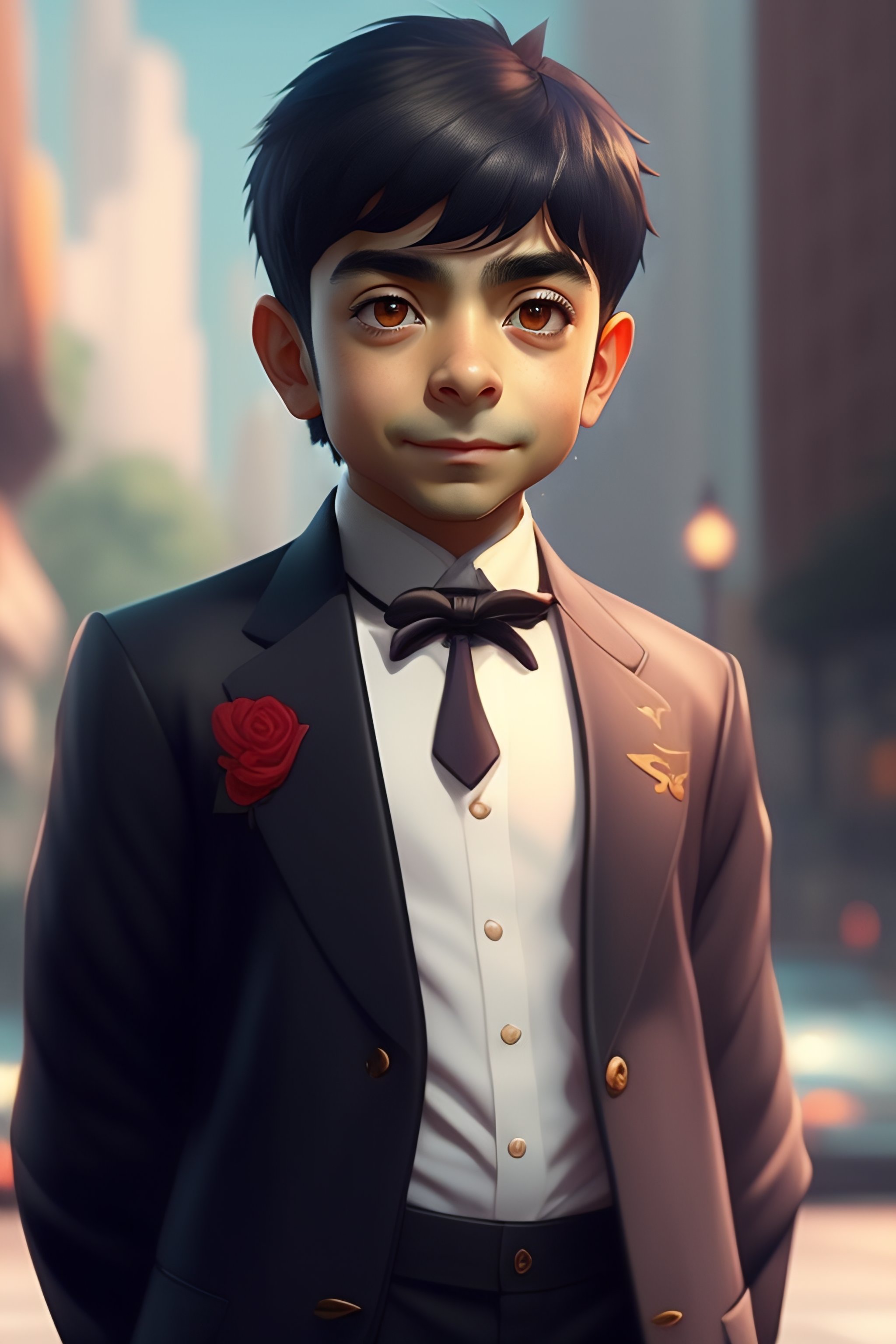 Lexica - Character concept art of Rowan Atkinson as an anime boy | cute ...