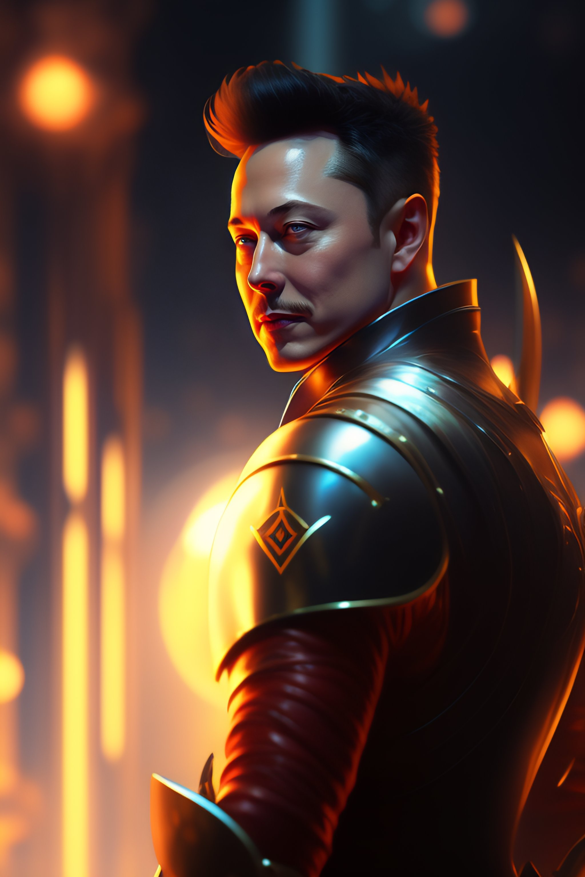 Lexica - Elon musk staring at the camera smirking and laughing, magic ...