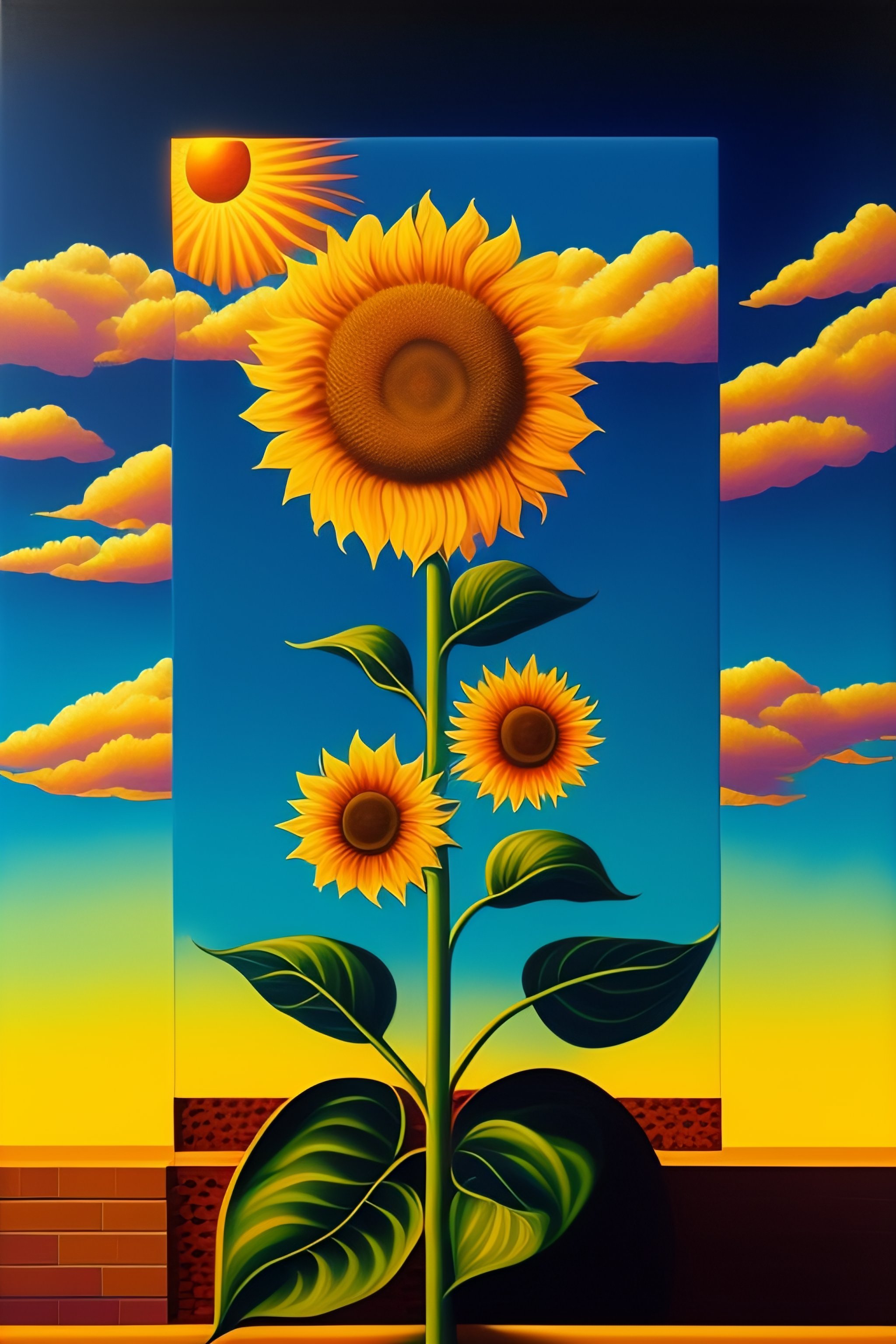 Lexica - The Sun radiates with optimism and positivity. A large, bright ...