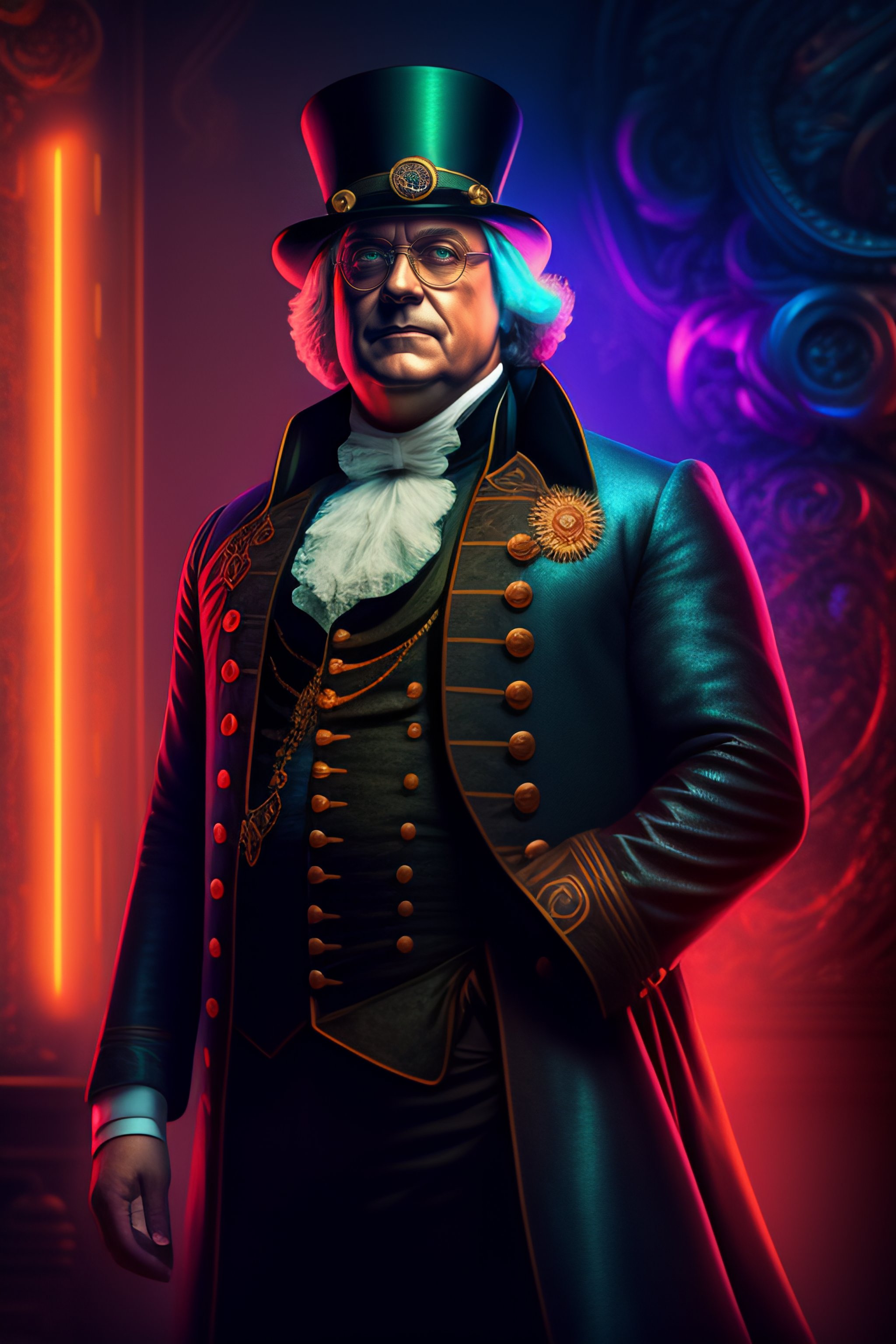 Lexica - Picture of Benjamin Franklin in Steampunk style, Imax cyber ...