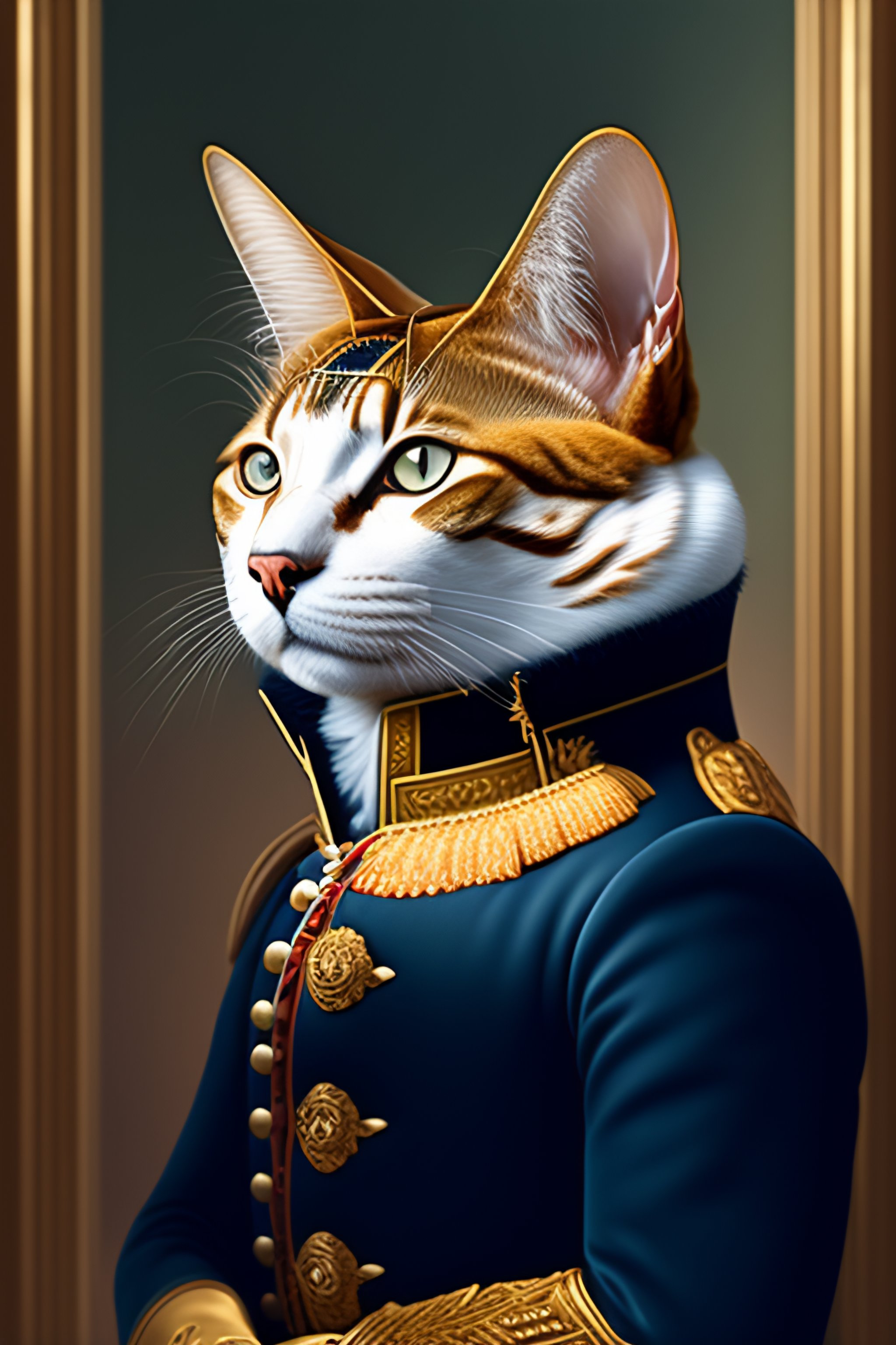 Lexica - Portrait of Napoleon as a Cat