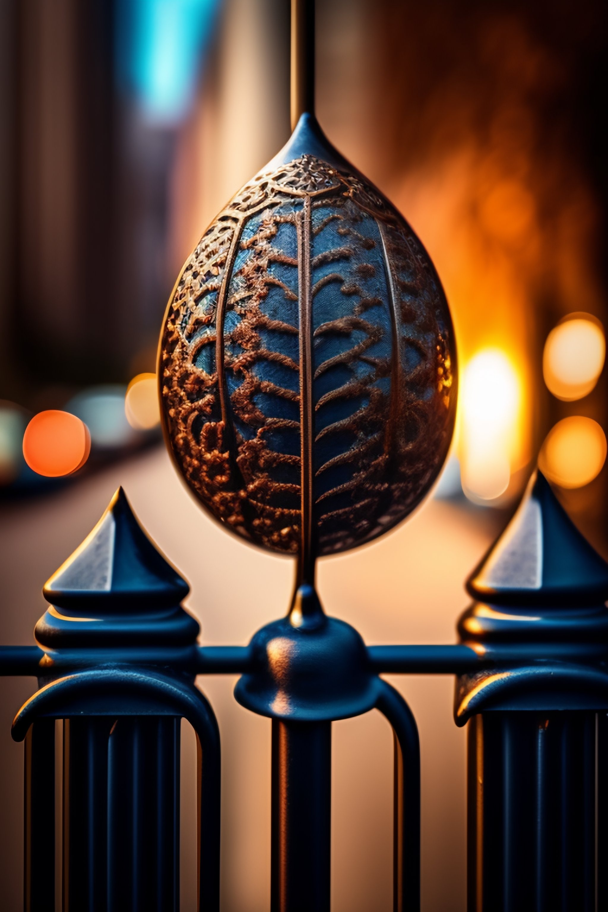 Lexica - Rotting body impaled on wrought iron fence