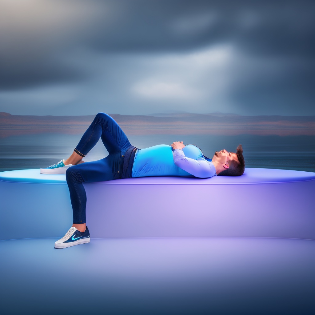 Lexica - A handsome Man laying on a surface with, dashing, cool, Full ...