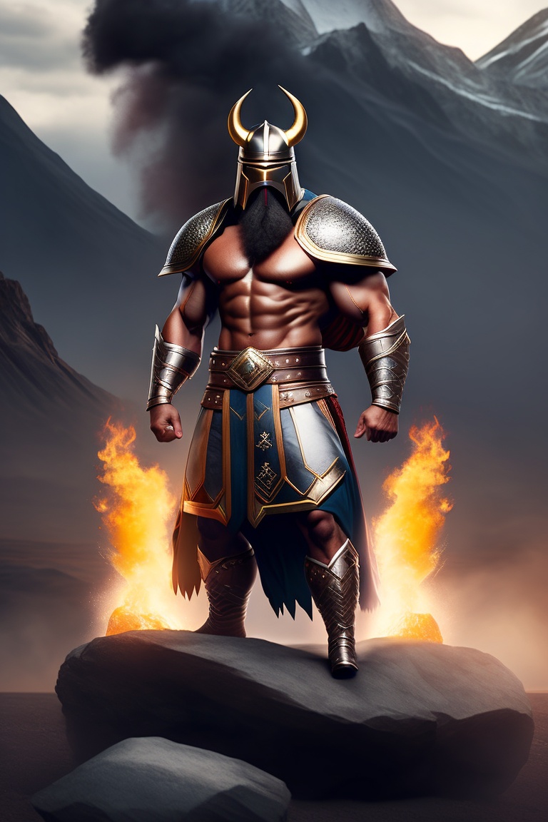 Lexica - Viking warrior, full body. Diamond armour. Fighting pose.no ...