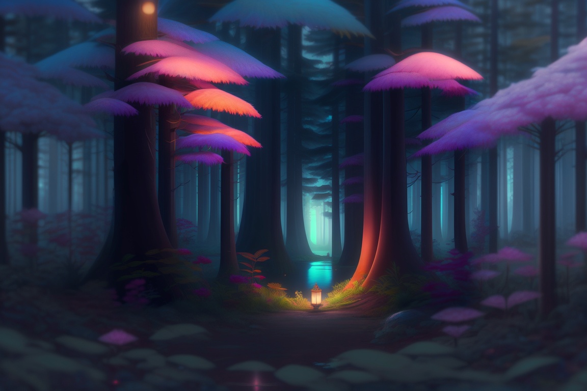 Lexica - Dark forest, ultra detailed, cel shading, artistic, trends of ...