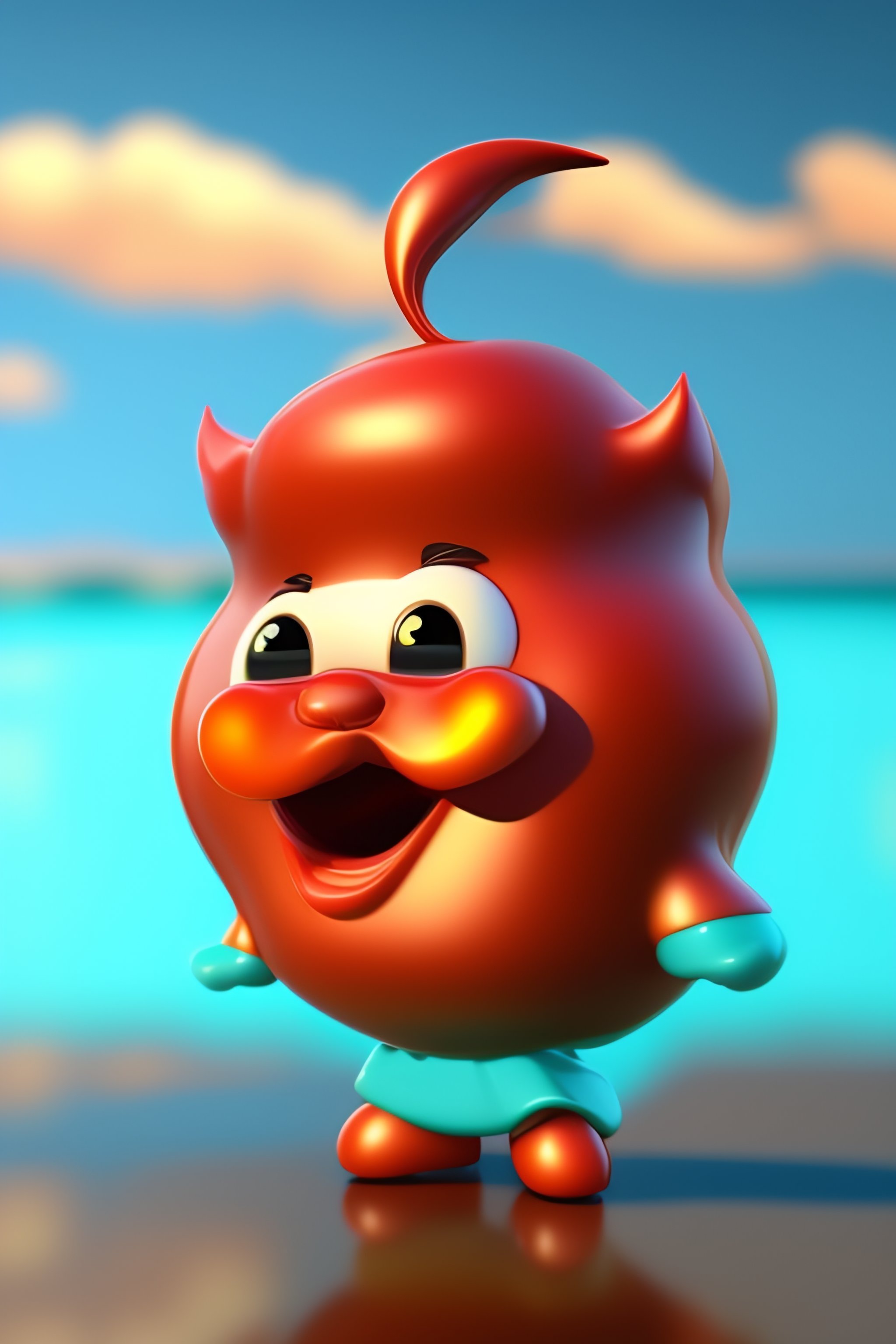 Lexica - Cartoon pfp image of a bacon person