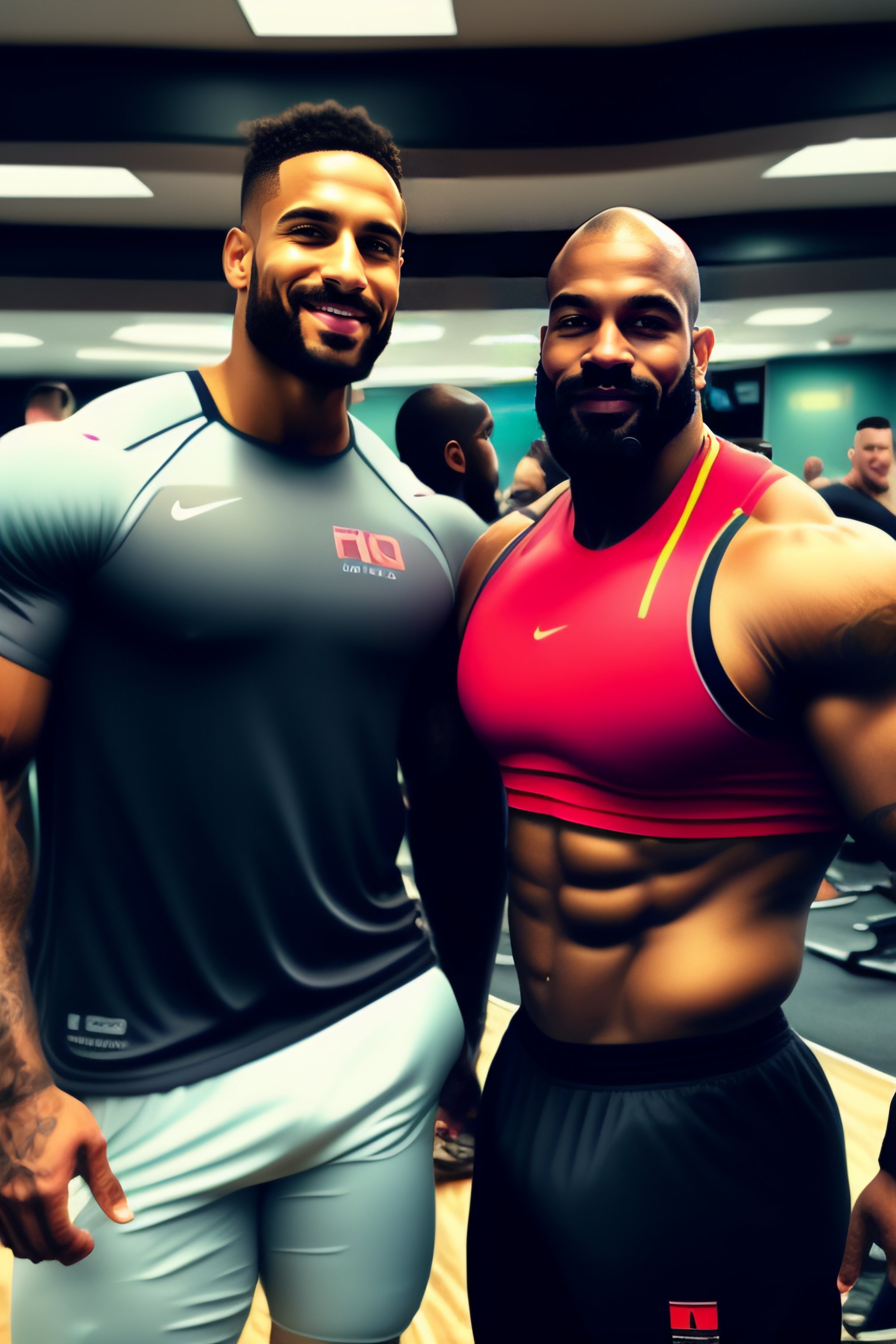 Lexica - Photo of typical gym bros being bros at the gym men and ...