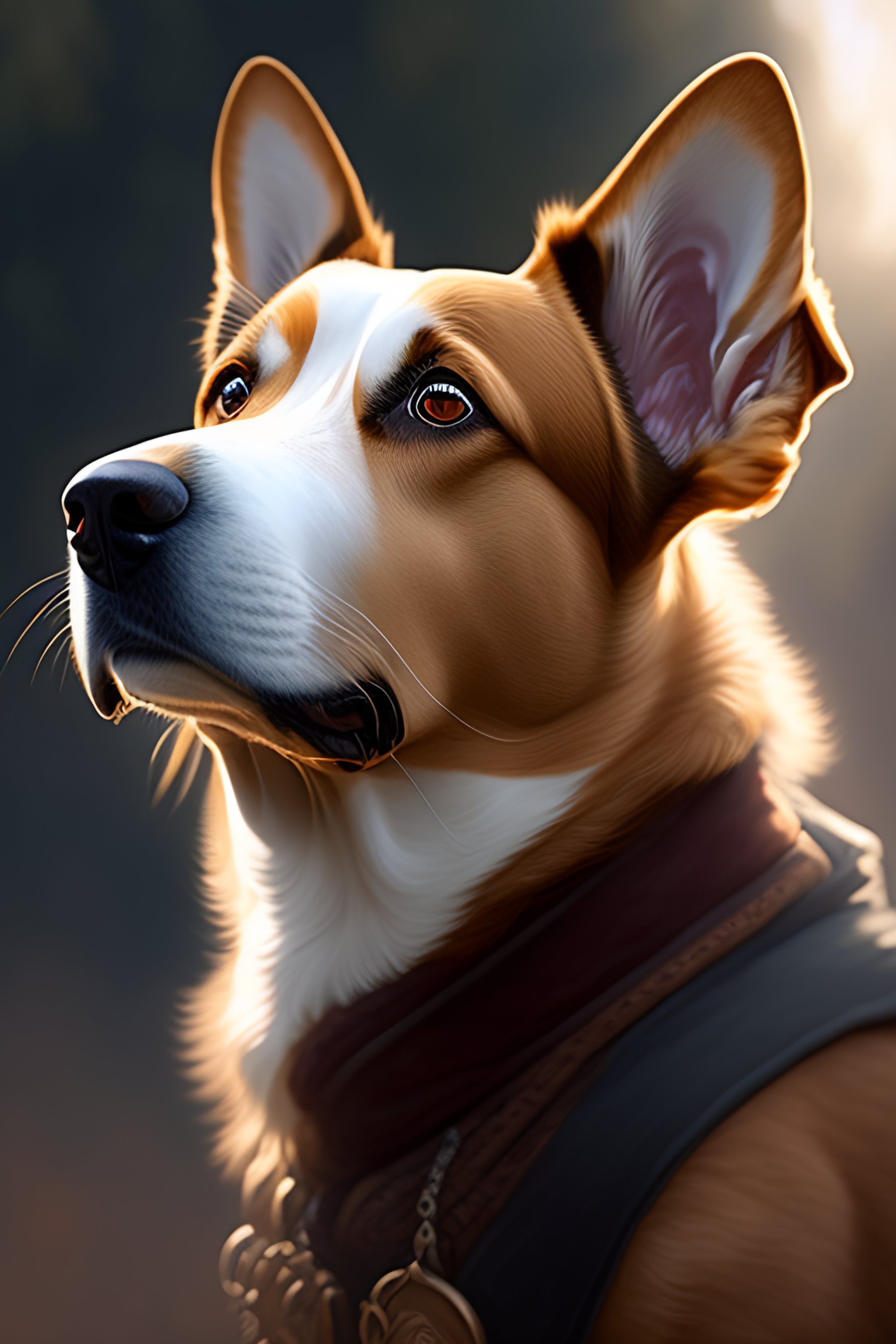 Lexica - A detailed portrait of dog giving thumbs up illustrator, by ...