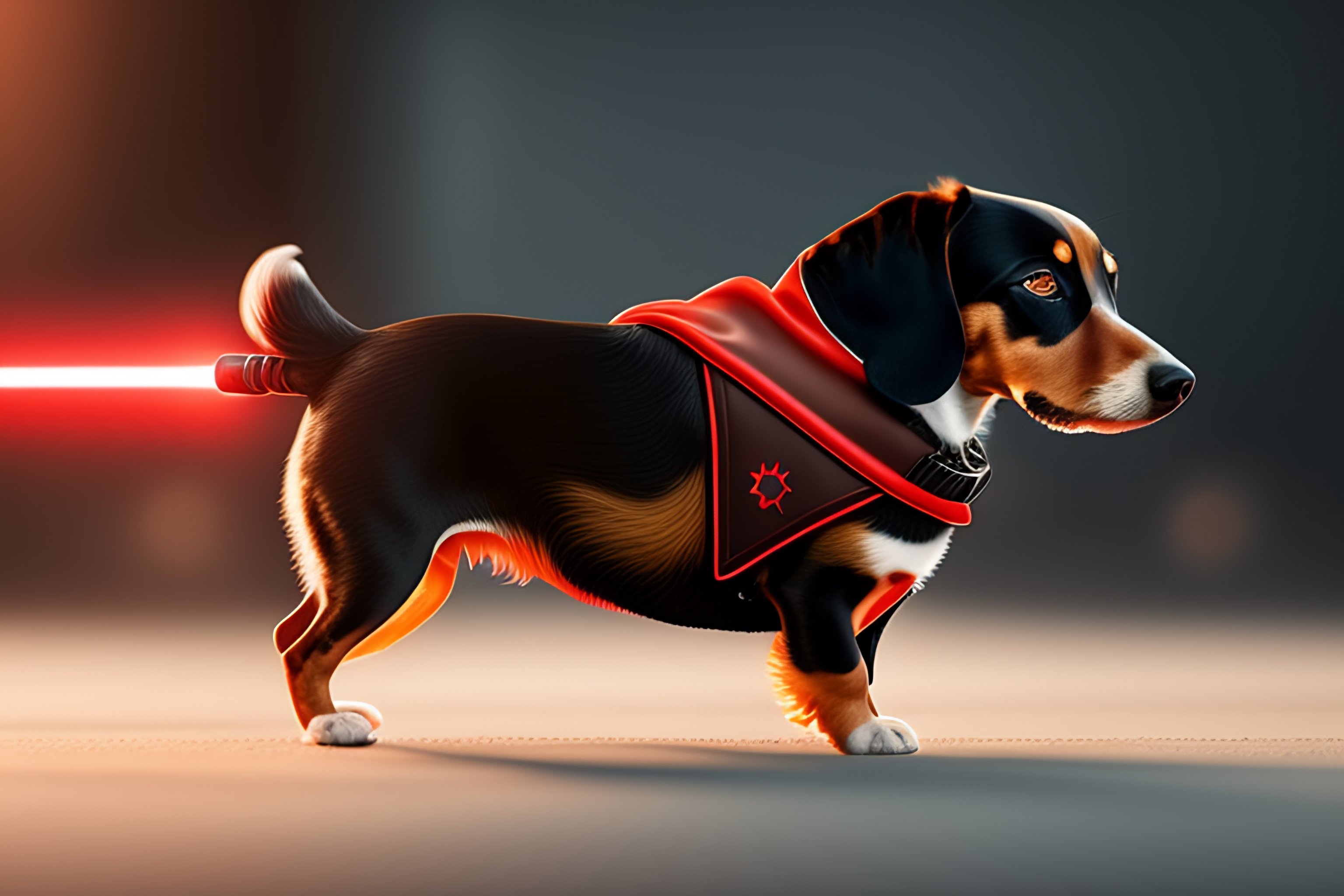 Lexica - Star Wars scene artificial intelligence dog small black and ...