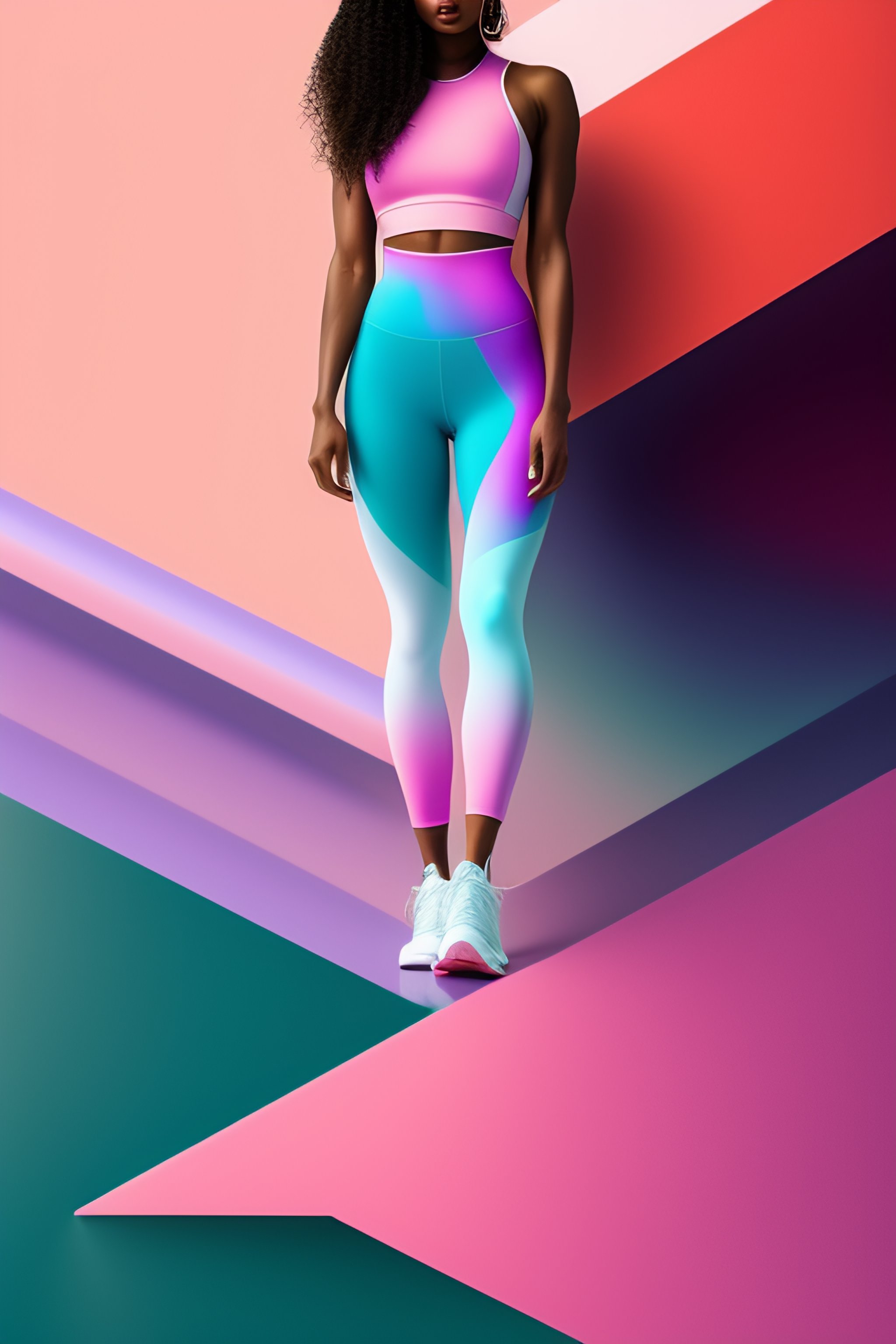 Lexica - Create a feminine, abstract 3D design using a soft color ...