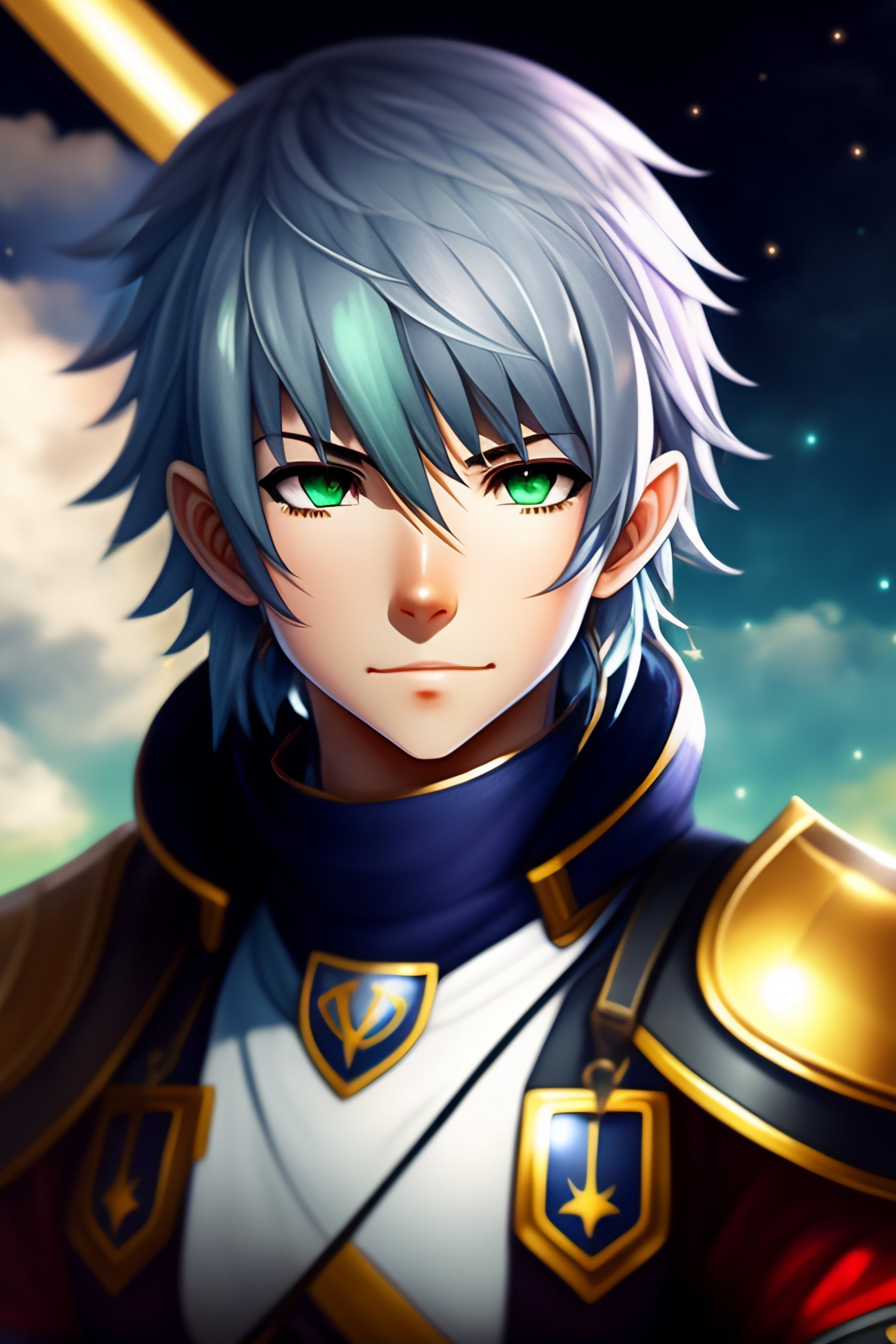 Lexica - Protrait, riku from kingdom hearts, sakimichan, grey hair ...