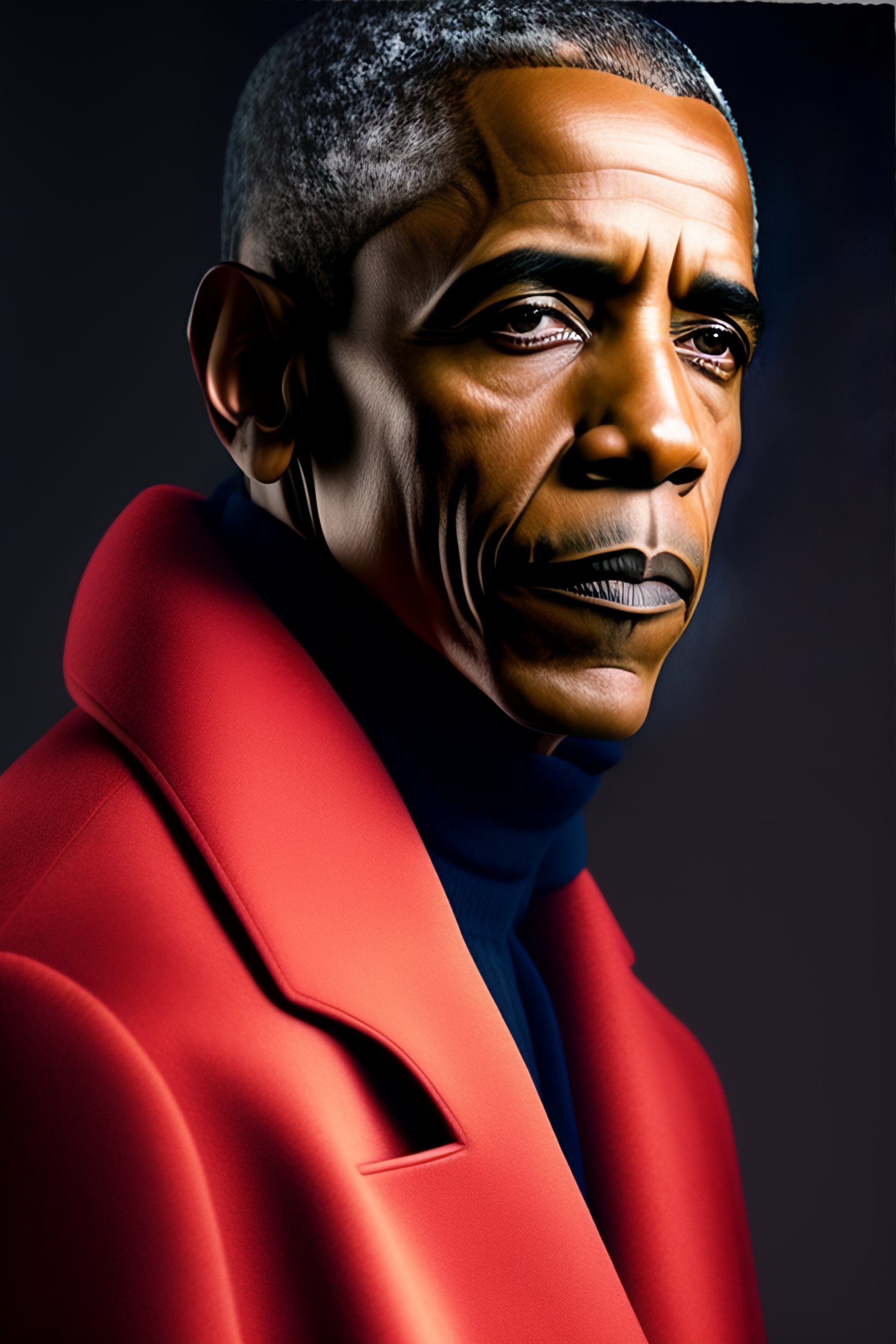 Lexica - Barrack obama, age 80, hyper realism, marc jacobs photo shoot