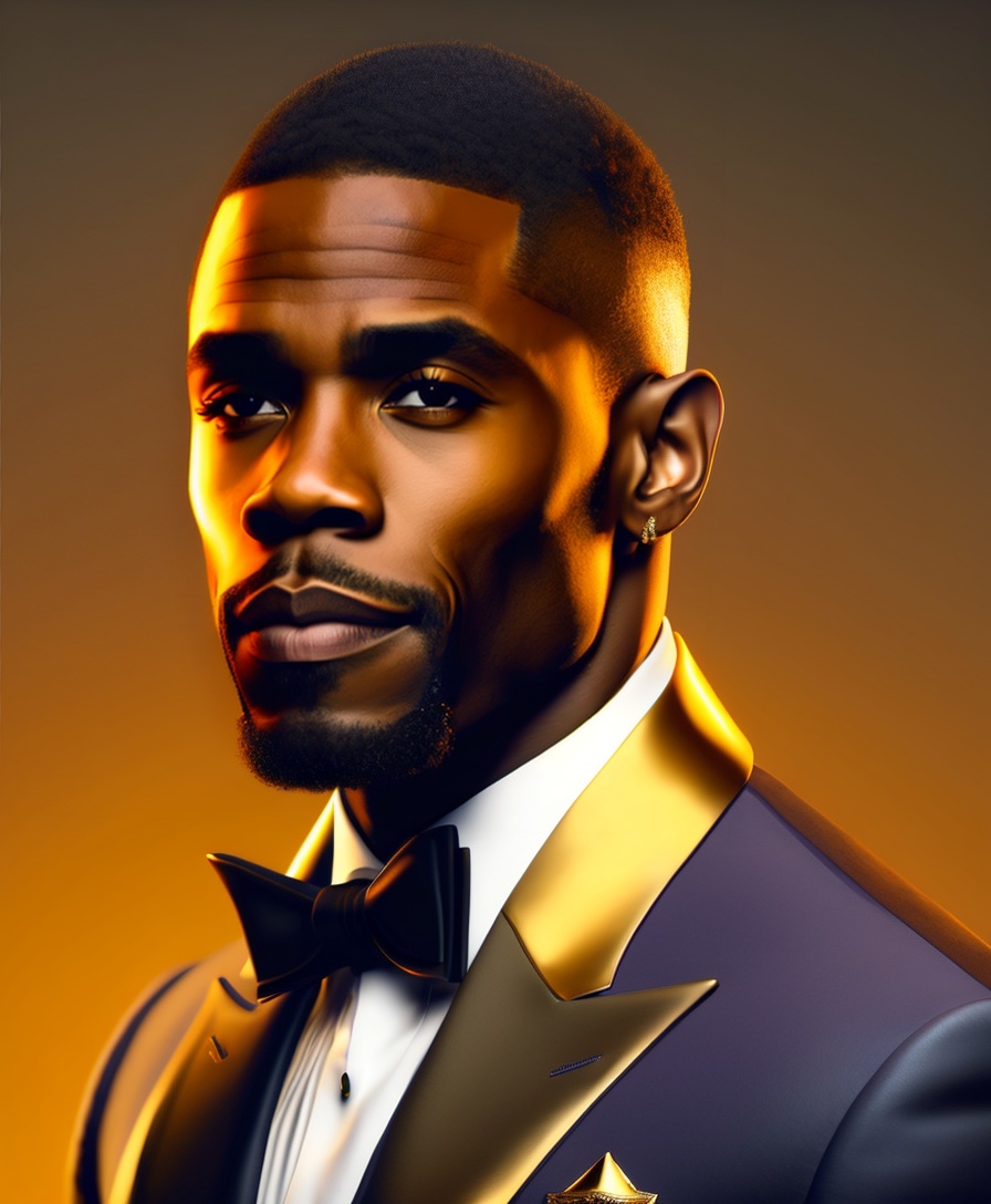 Lexica - A man with black skin, gold eyes, looking at camera, lovesick ...