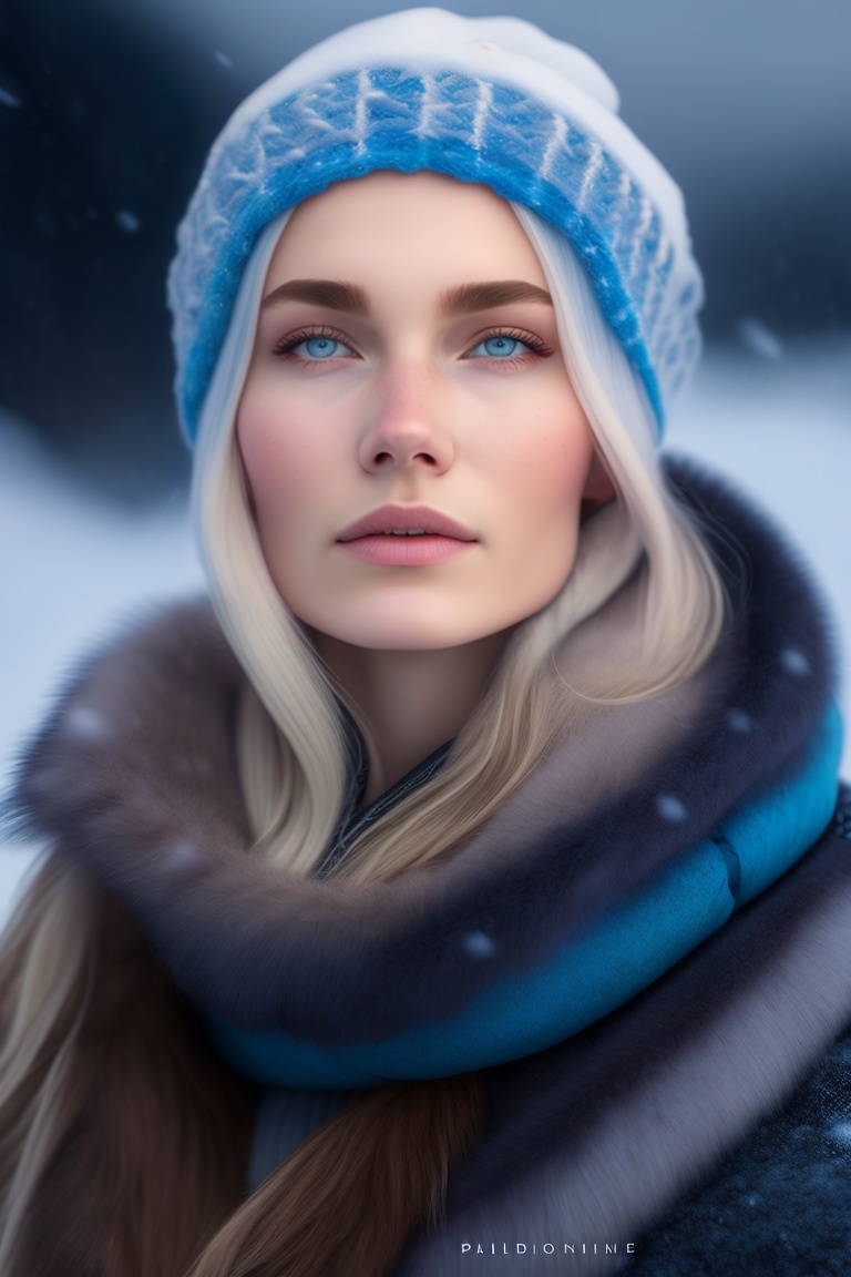 Lexica - Meet Astrid, a woman from the coldest place. Her appearance ...
