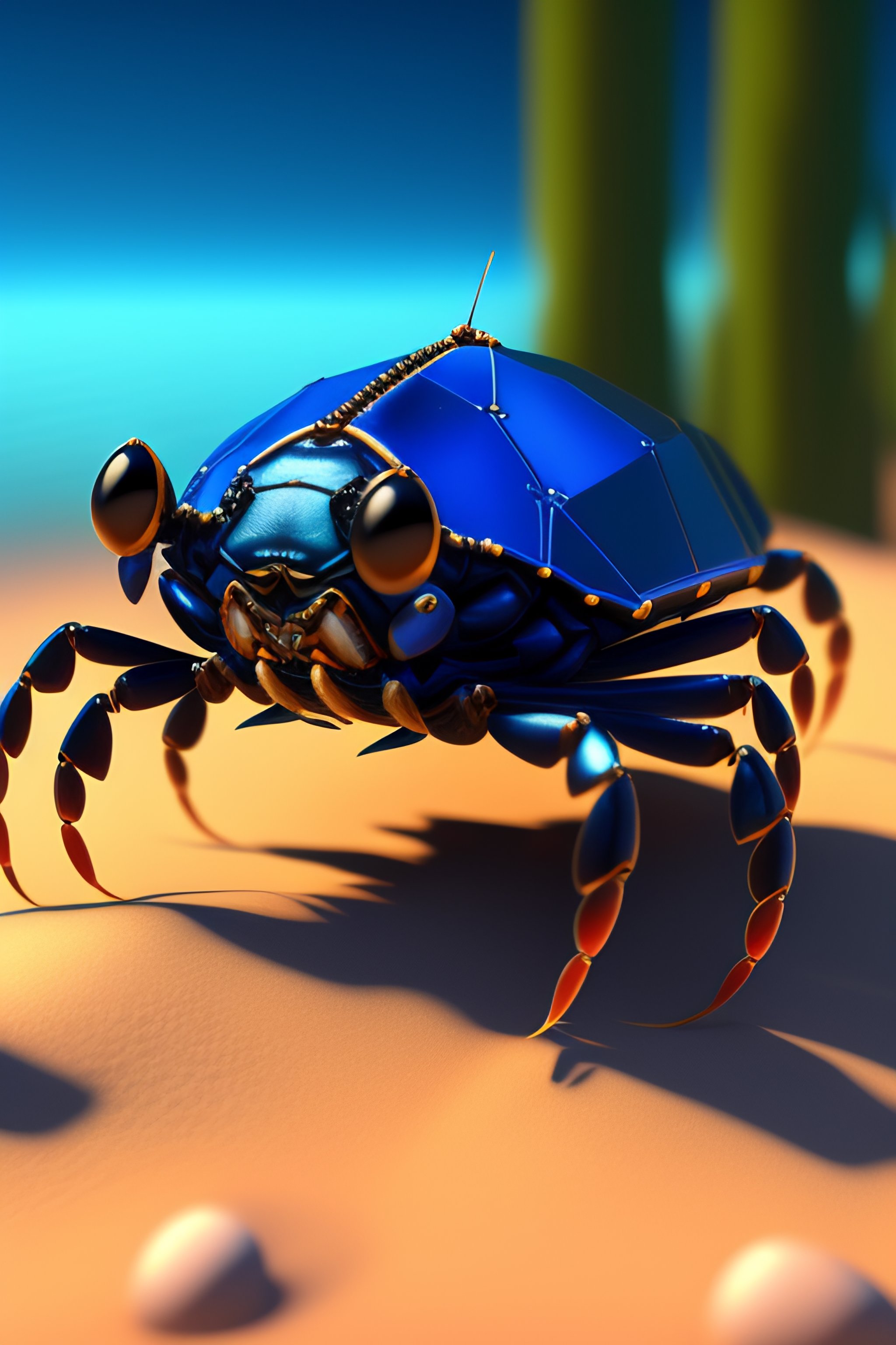 Lexica - Chico science avatar movie 3d cgi blue crab