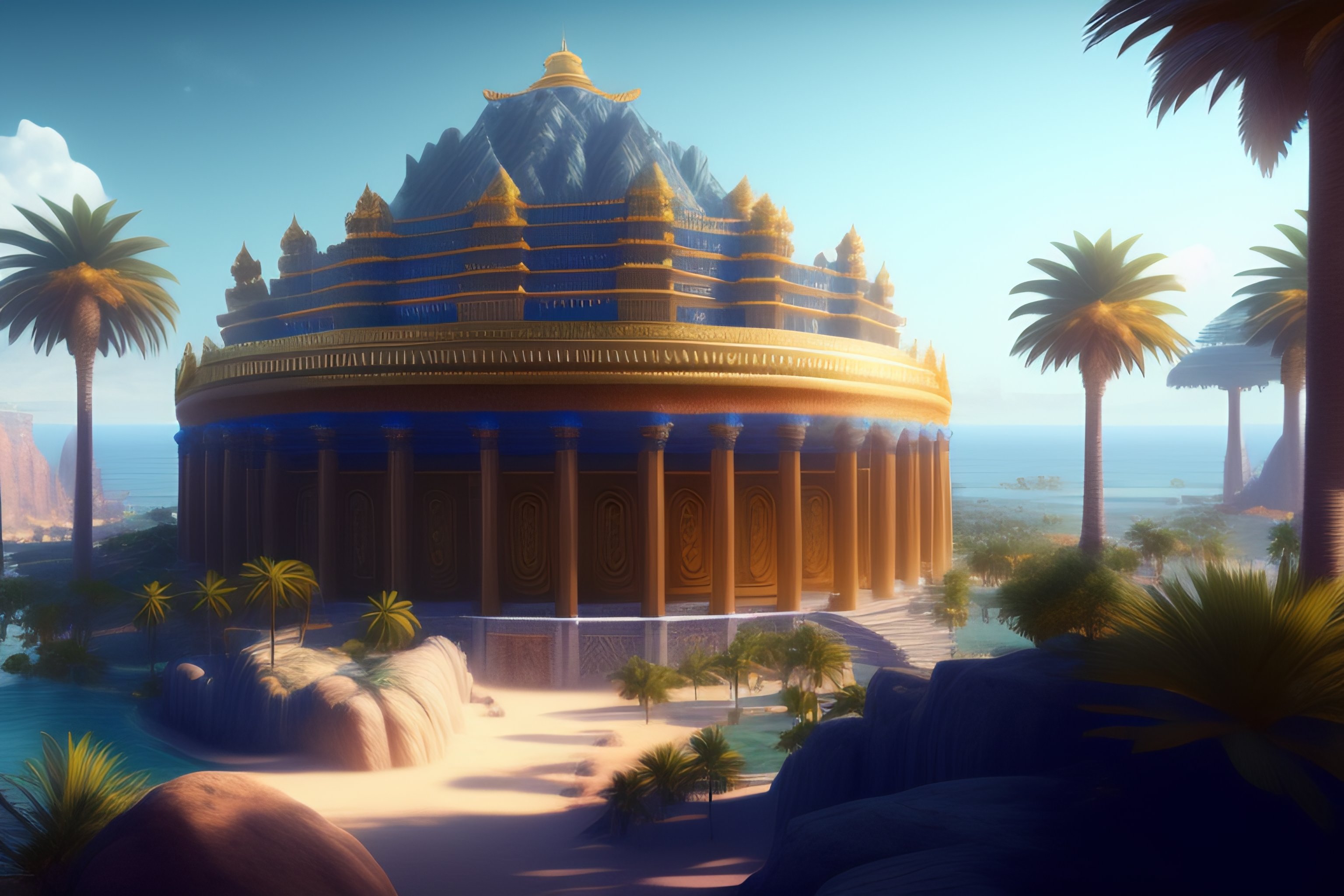 Lexica - Most beautiful and gigantic multiple palace of the gods, 8k ...