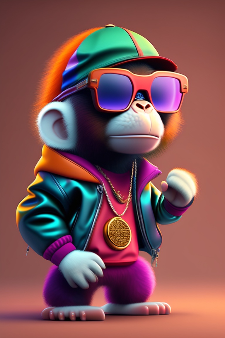 Lexica - A cool, funk style monkey representing hip hop music