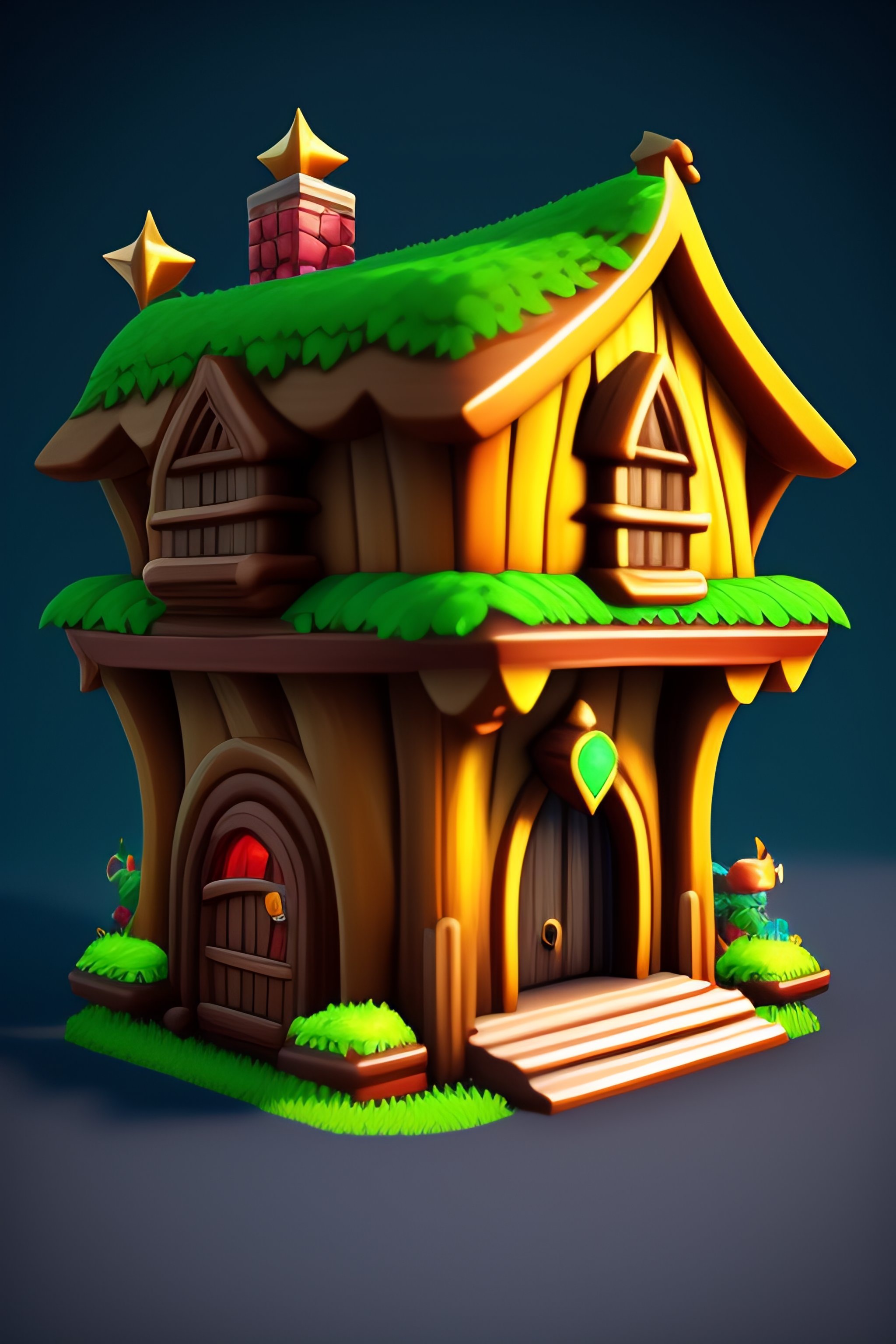 Lexica - 3d stylized game building