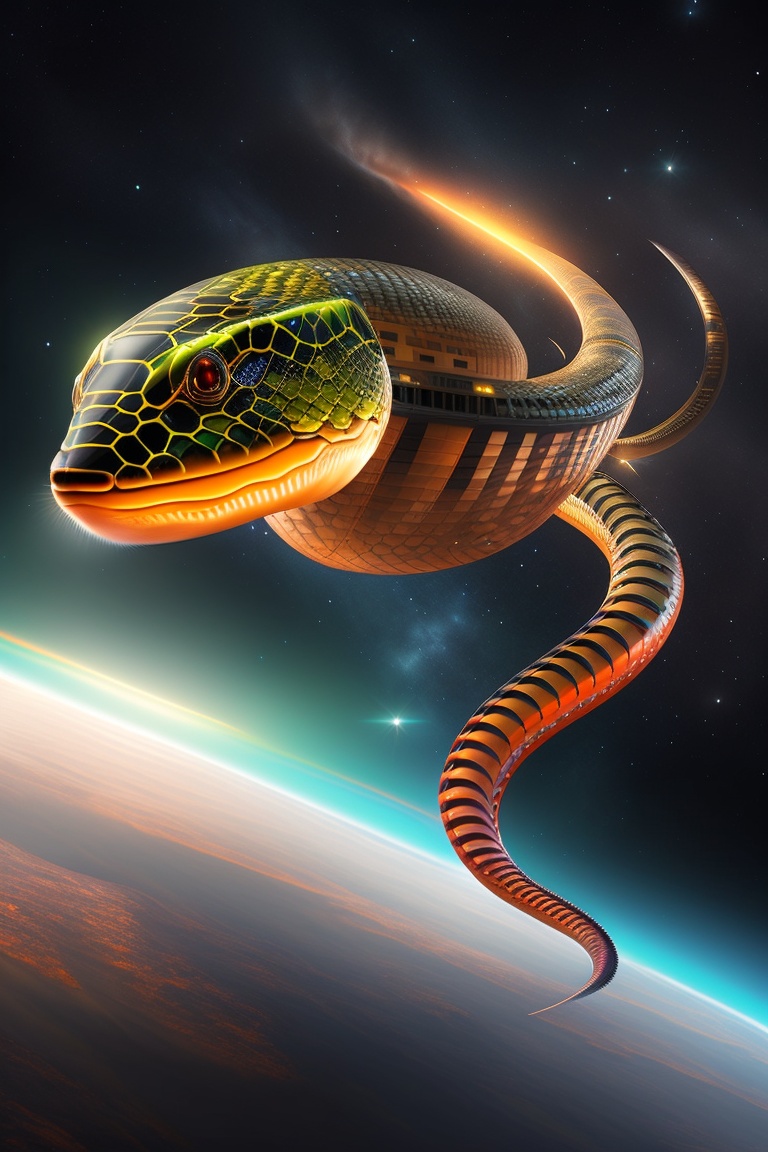 Lexica - Snake satellite, centipede train, twisting in space