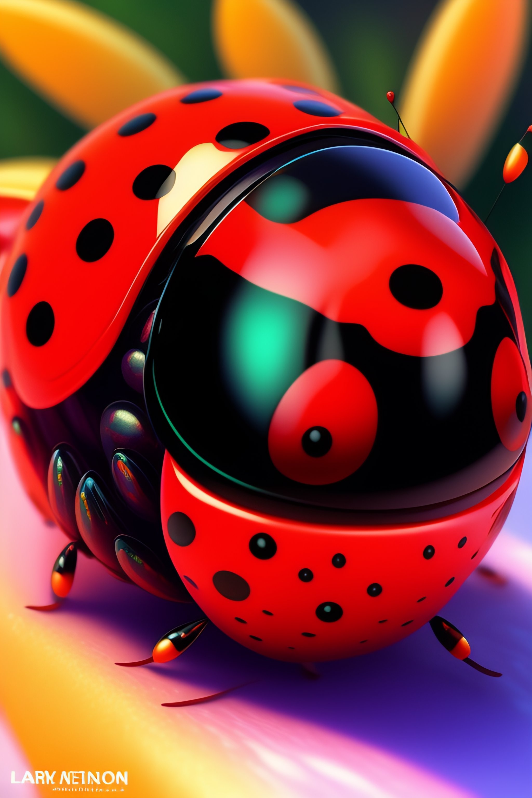 Lexica - Artstation, lady bug, anime, colorful, cute, closeup