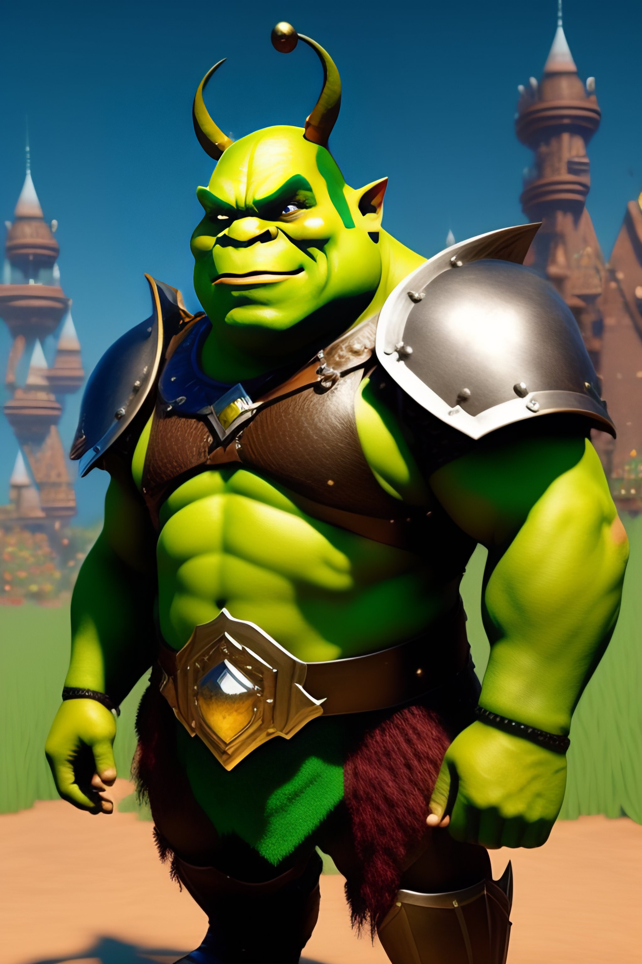 Lexica - Shrek with minecraft armor